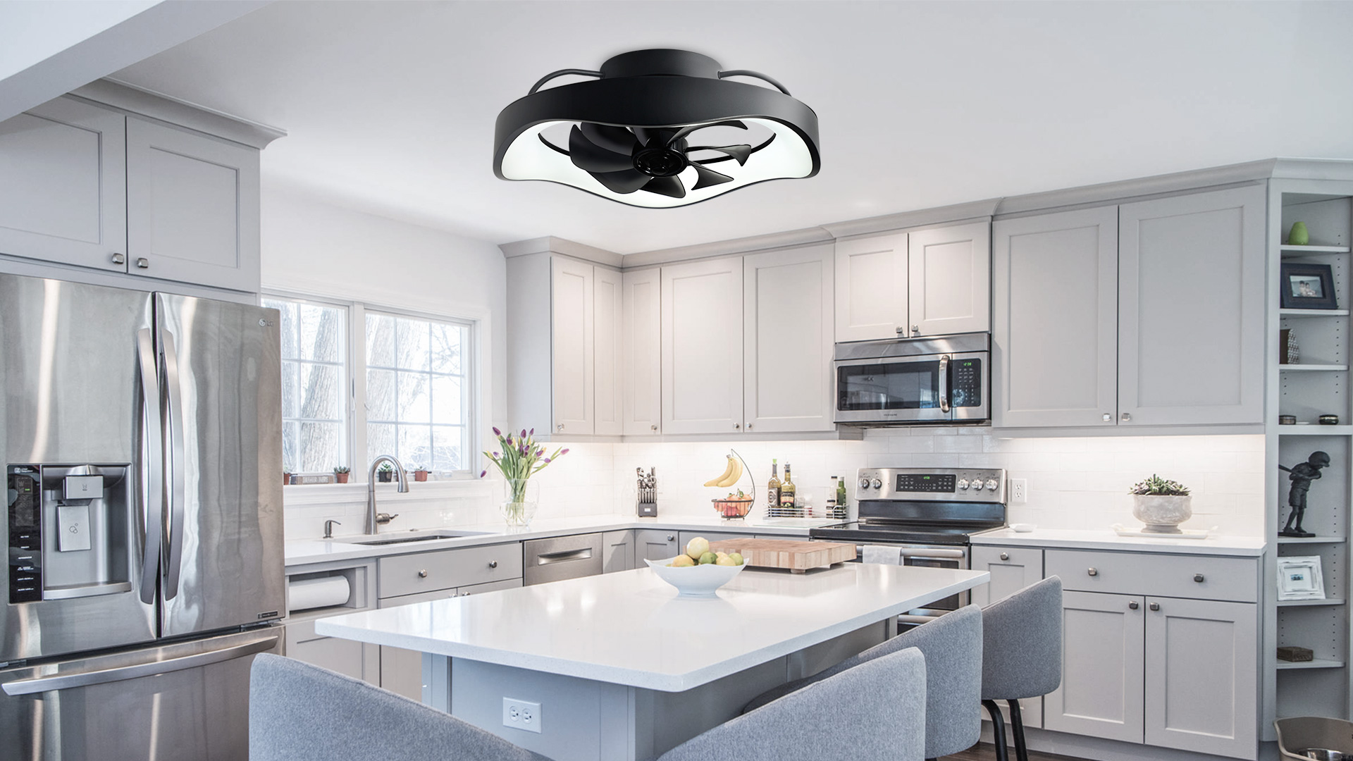 Watch DLLT 360-Degree Oscillating Ceiling Fan with Light on Amazon Live