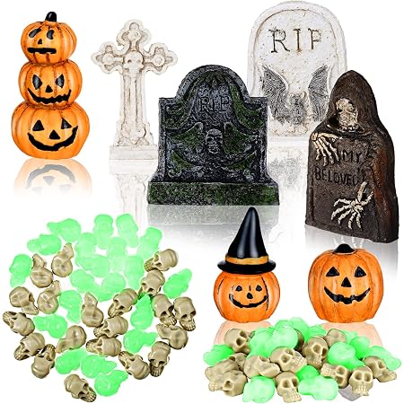 Amazon.com: VAIPI 24 Pieces Halloween Figurine Decorations Mini ...
