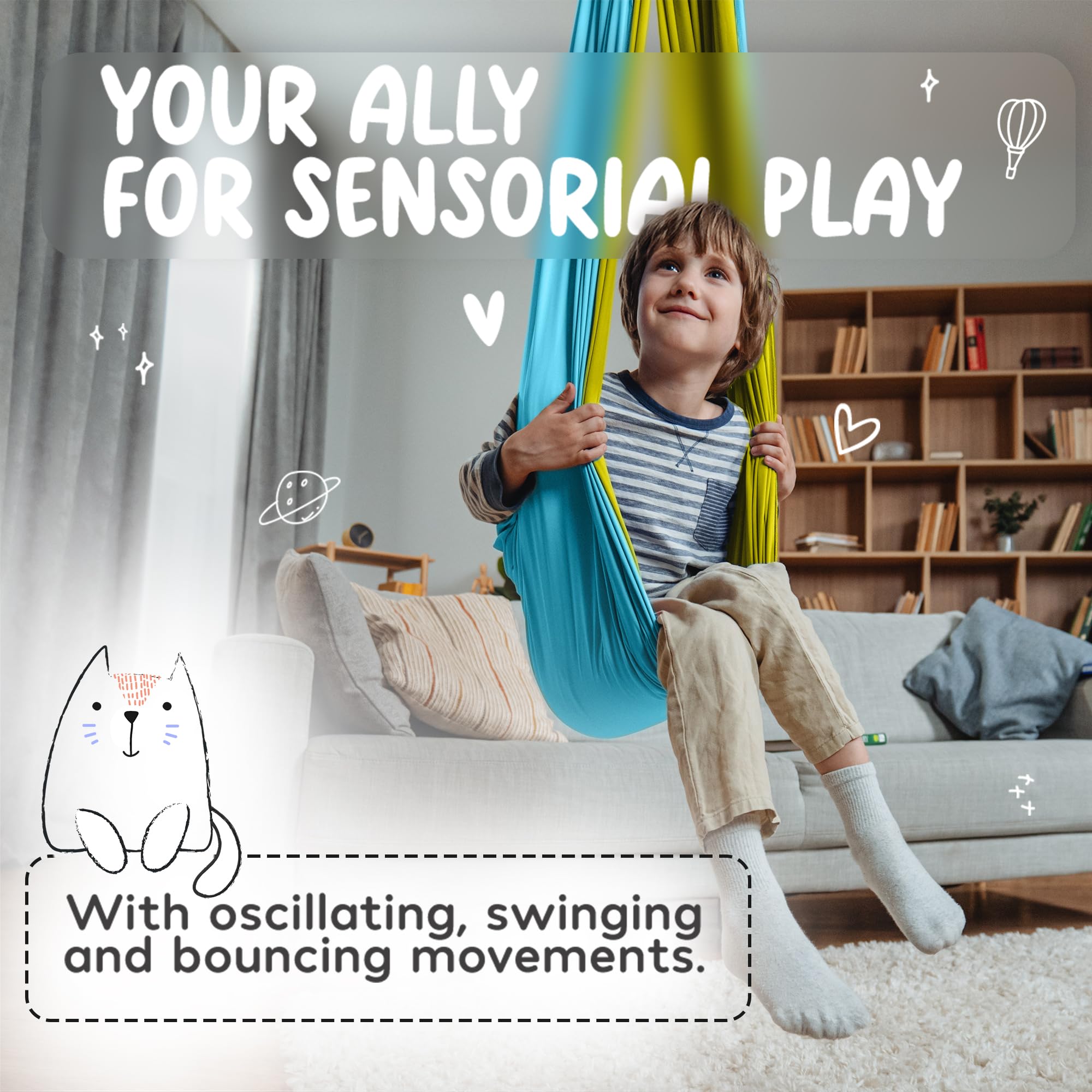 Snapklik.com : Sensory Swing Innovative Multi-Directional Spring ...