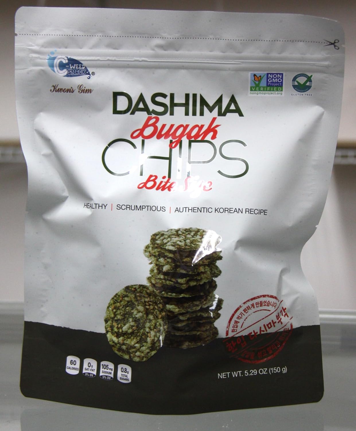 Amazon.com: GENERIC DASHIMA BUGAK SEAWEED CHIPS, KOREAN SEAWEED FOOD ...