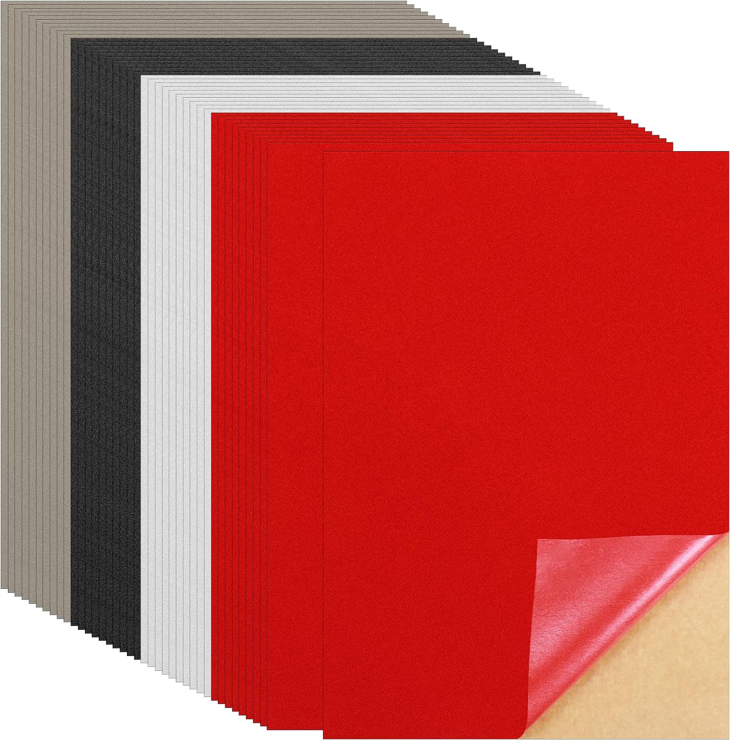 Amazon.com: Dimeho 40 PCS Adhesive Felt Sheets, Flocking Fabric Soft ...