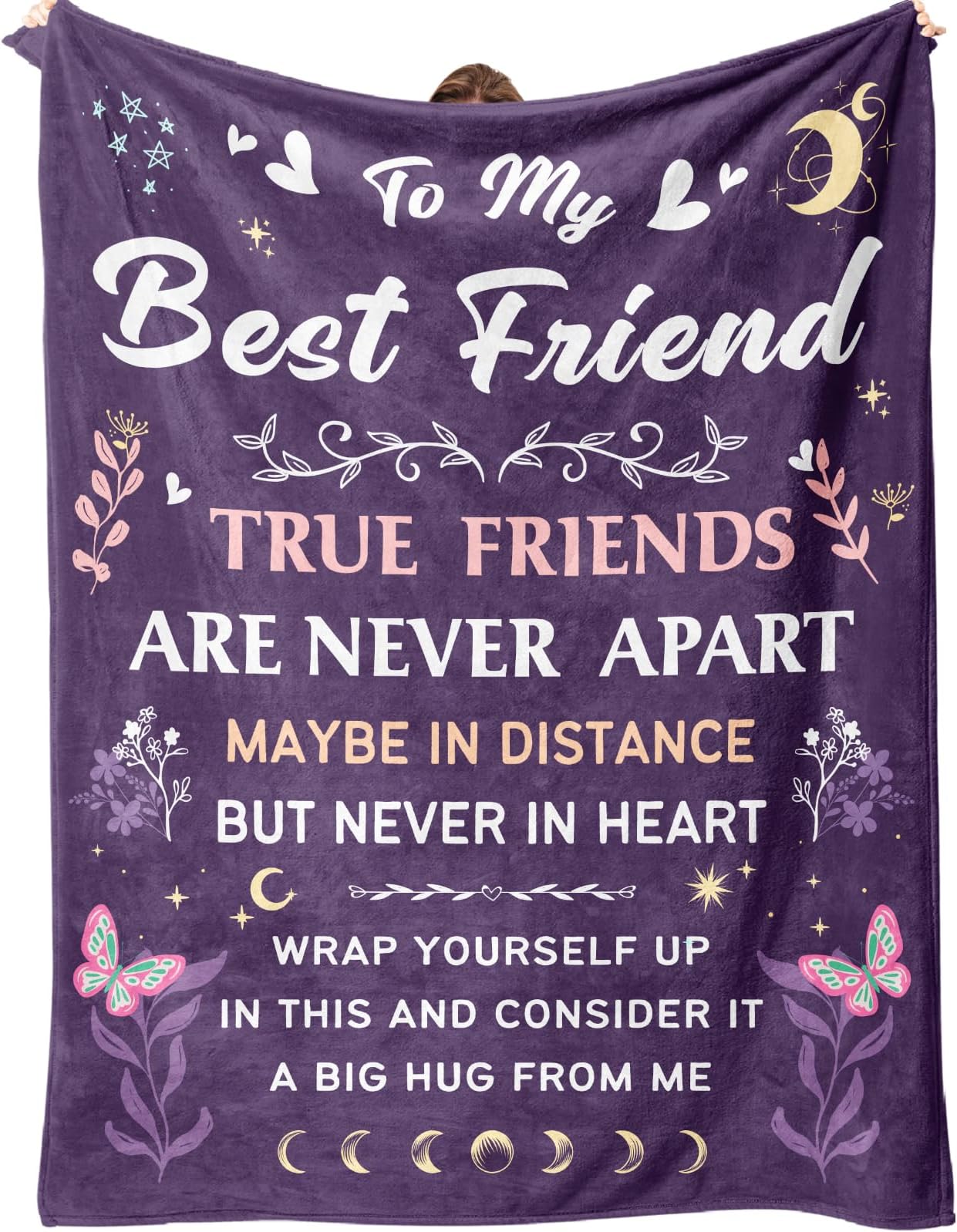 SECOGM Best Friend Blanket Gifts for Women on Christmas - Bestie ...