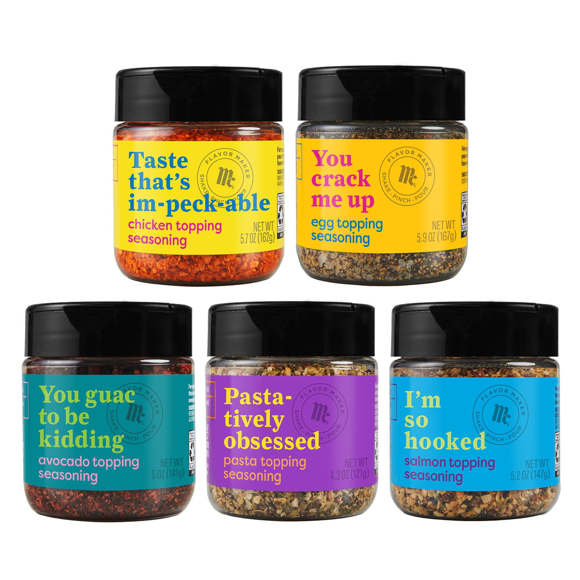 Amazon.com : McCormick Topping Seasoning, Everyday Variety Pack, Flavor ...
