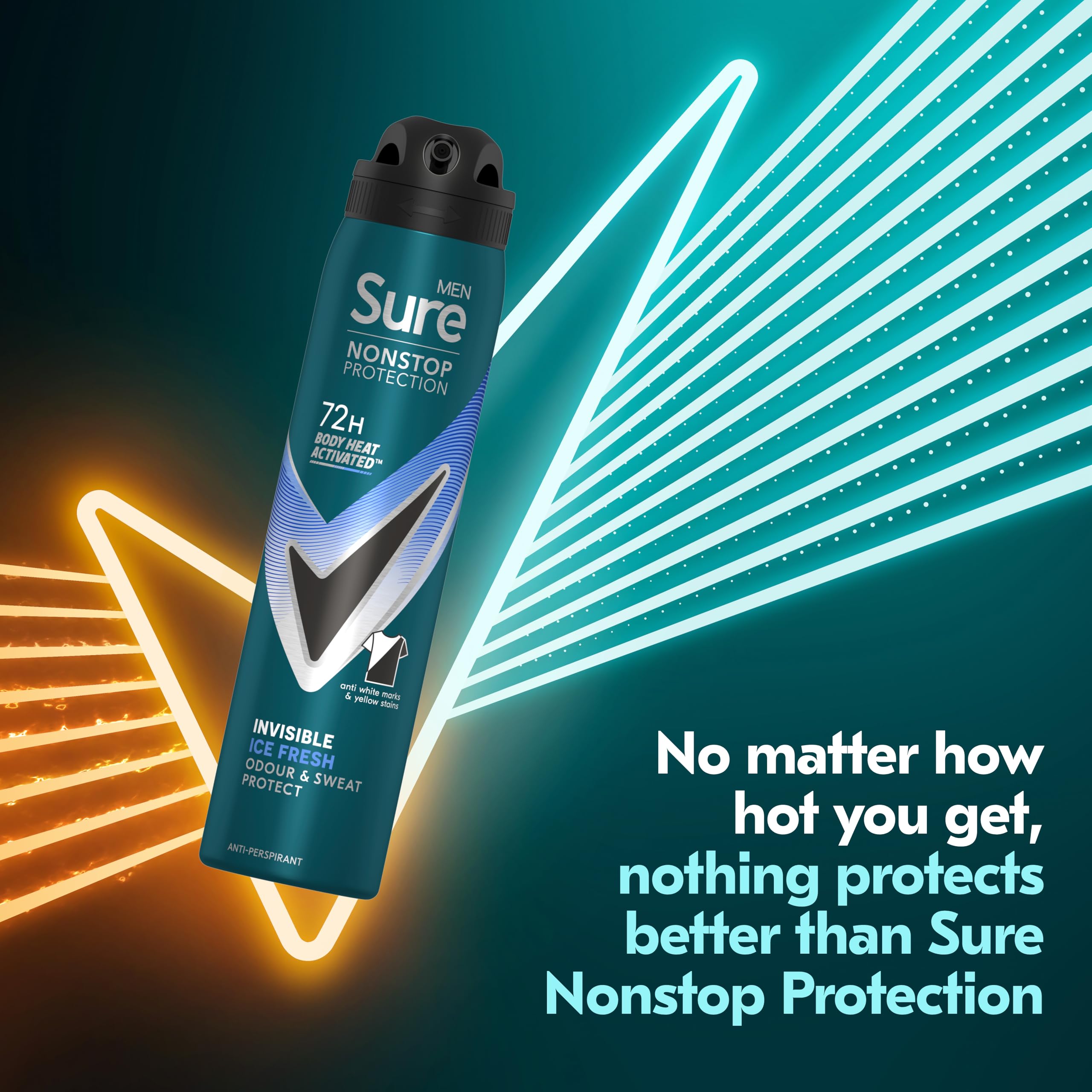 Sure Deodorant Logo Sure Invisible Pure Nonstop Protection