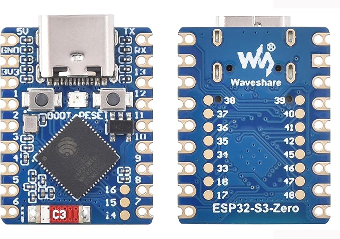 Waveshare ESP32-S3 Mini Development Board, Based on ESP32-S3FH4R2 Dual ...