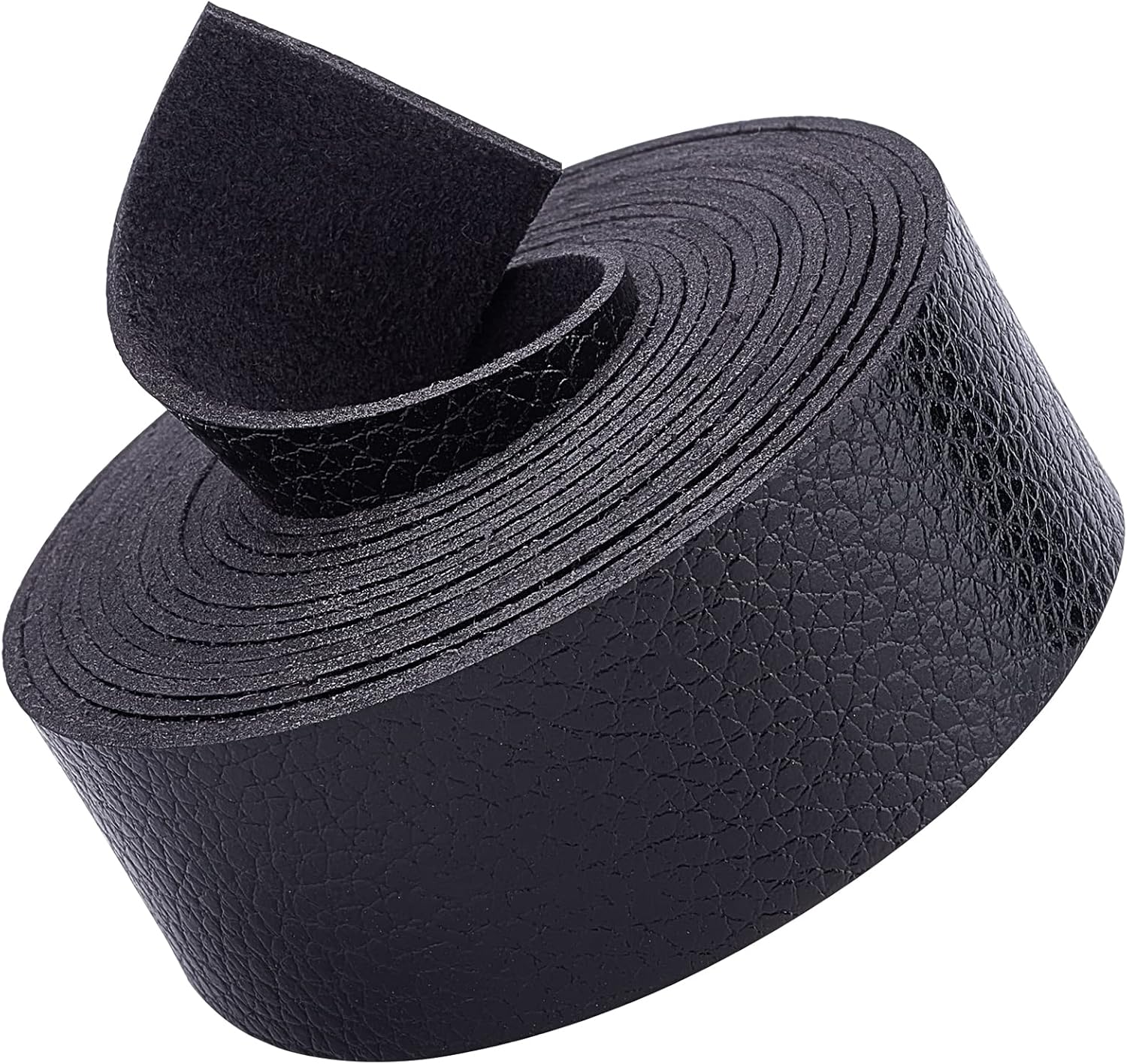 GORGECRAFT Striscia di Cinghia in Pelle Nera 1,79 cm di Larghezza (2 ...