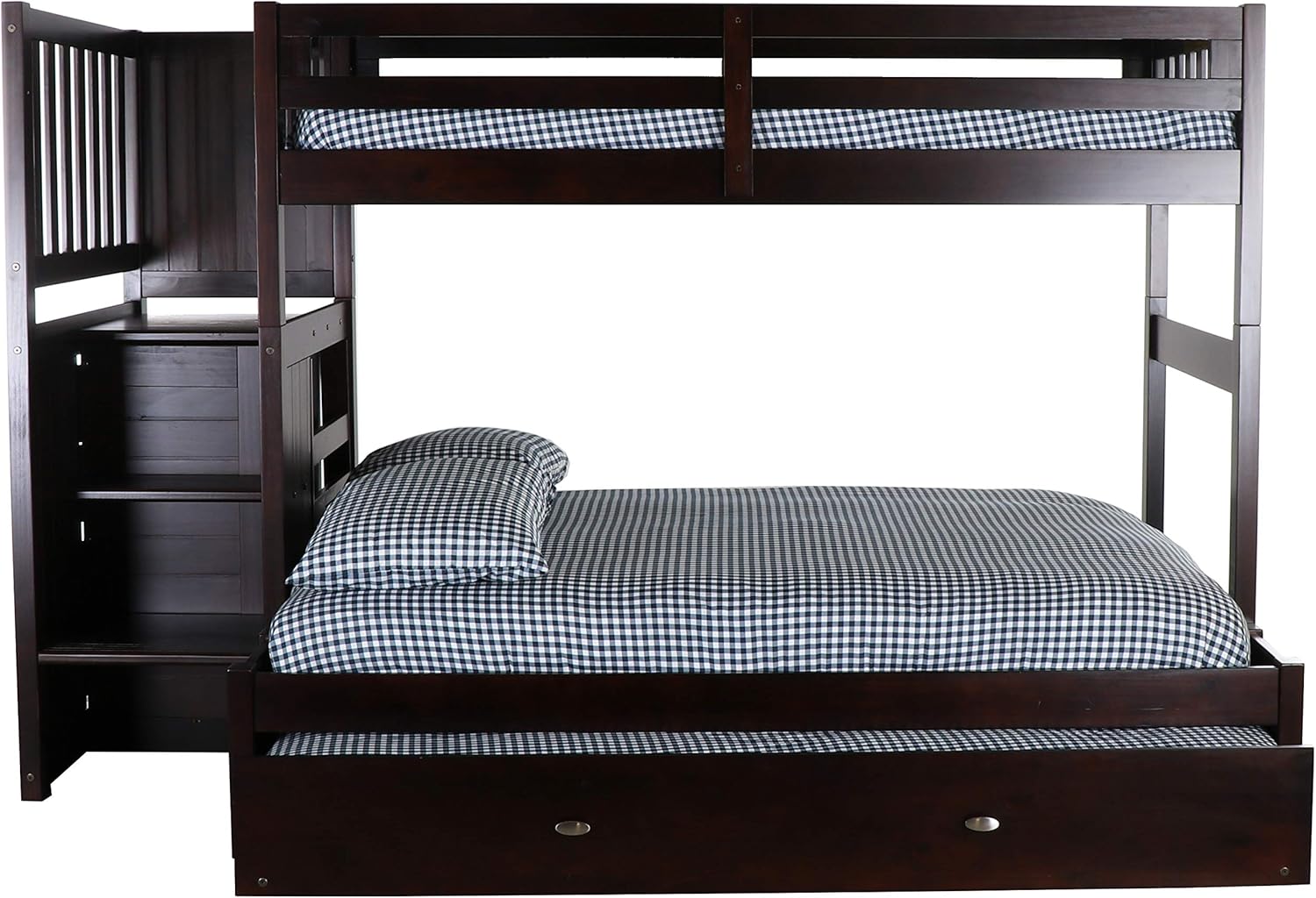 Amazon.com: Discovery World Furniture Twin Over Full Stair Stepper Bed ...