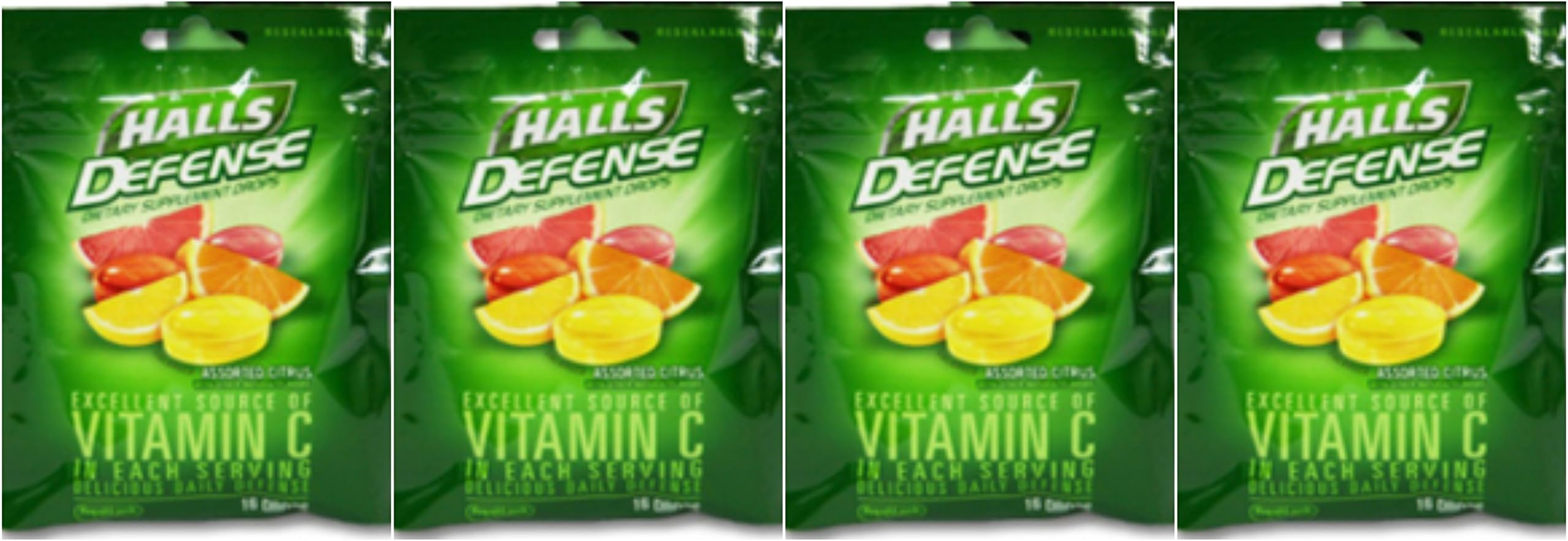 Amazon.com: HALLS Defense Assorted Citrus Vitamin C Drops, 20 Sticks of ...