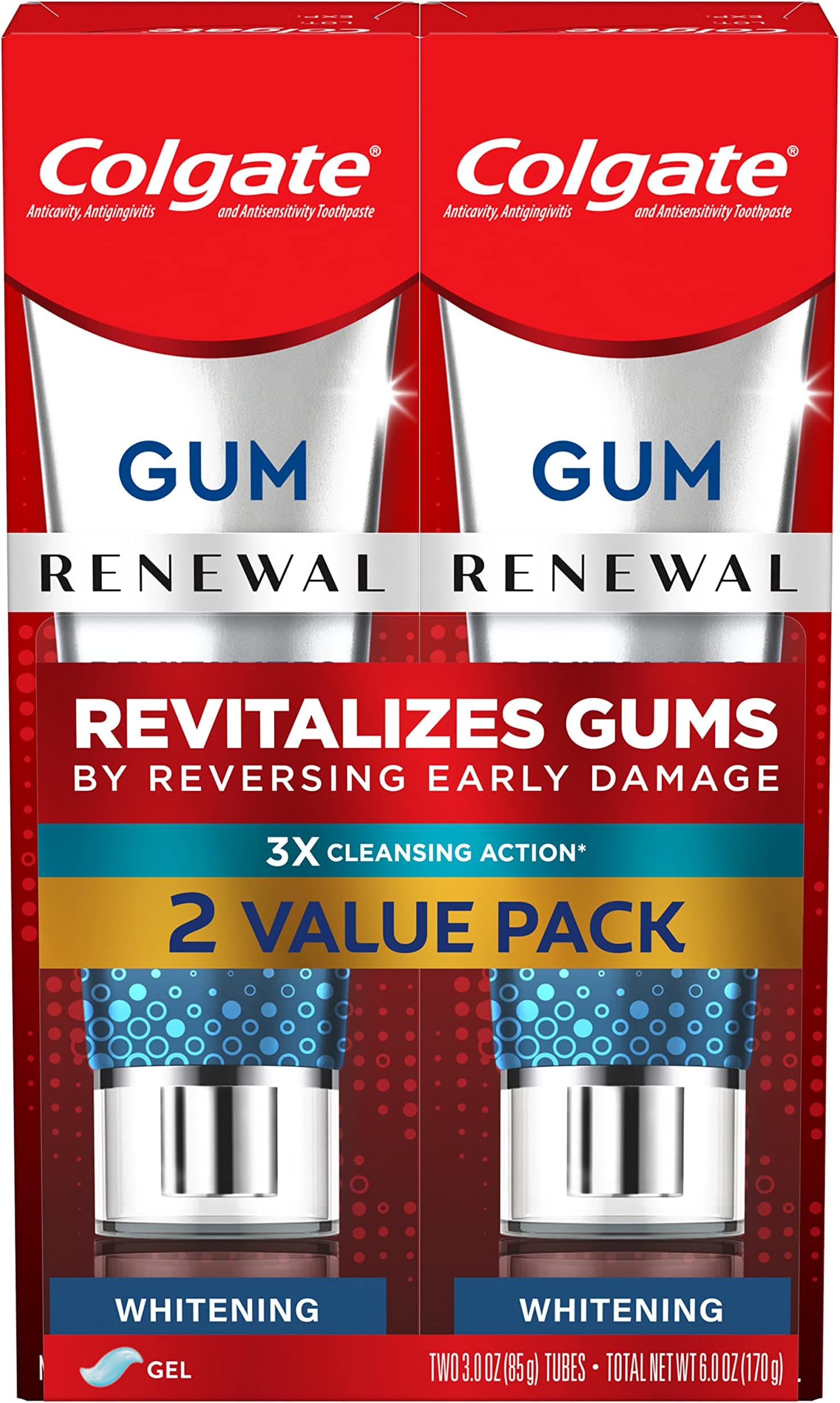 Amazon.com : Colgate Renewal Gum Protection Whitening Toothpaste Gel ...