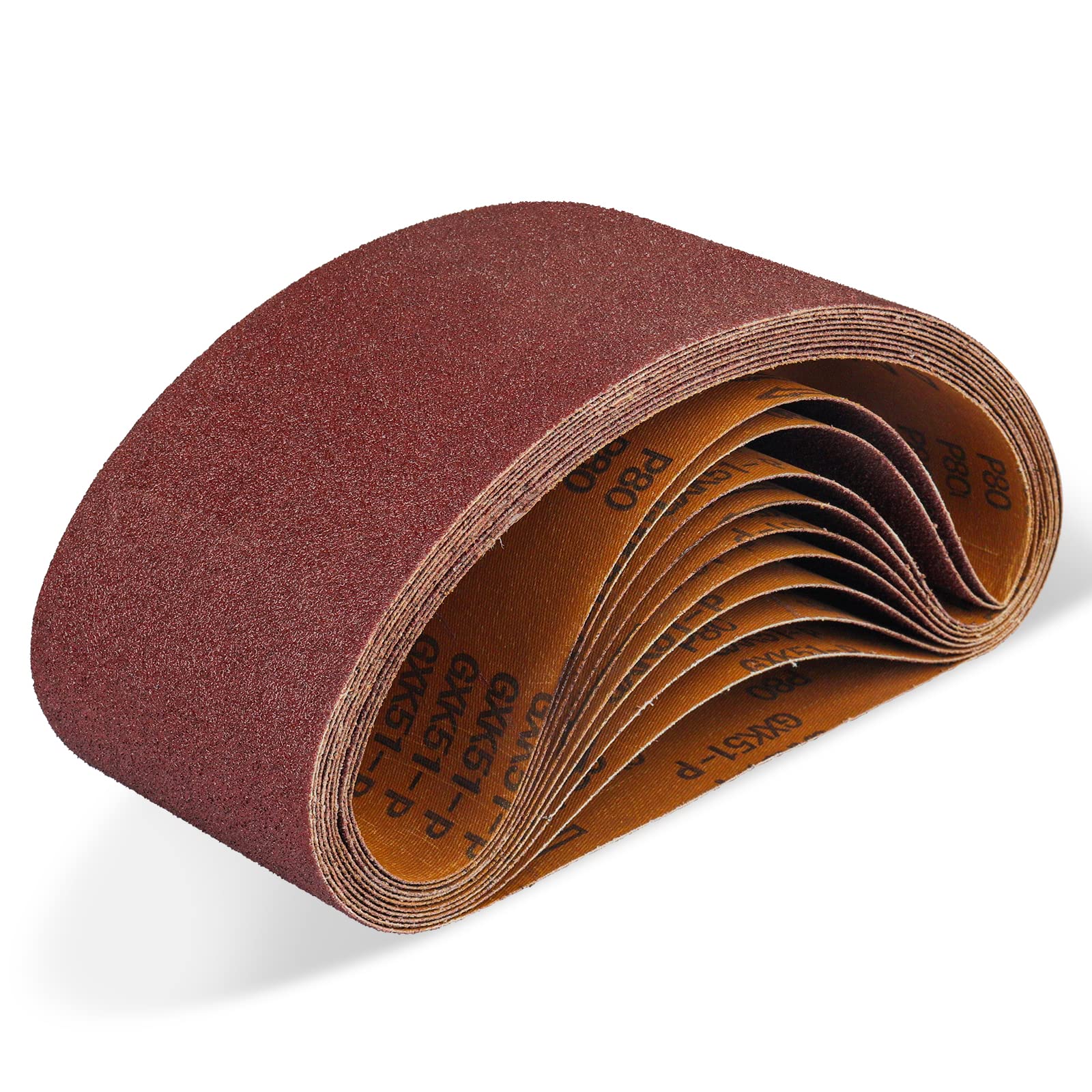 Snapklik.com : Sanding Belt 4 X 24 Inch,Belt Sander Belts 80 Grits,Best ...