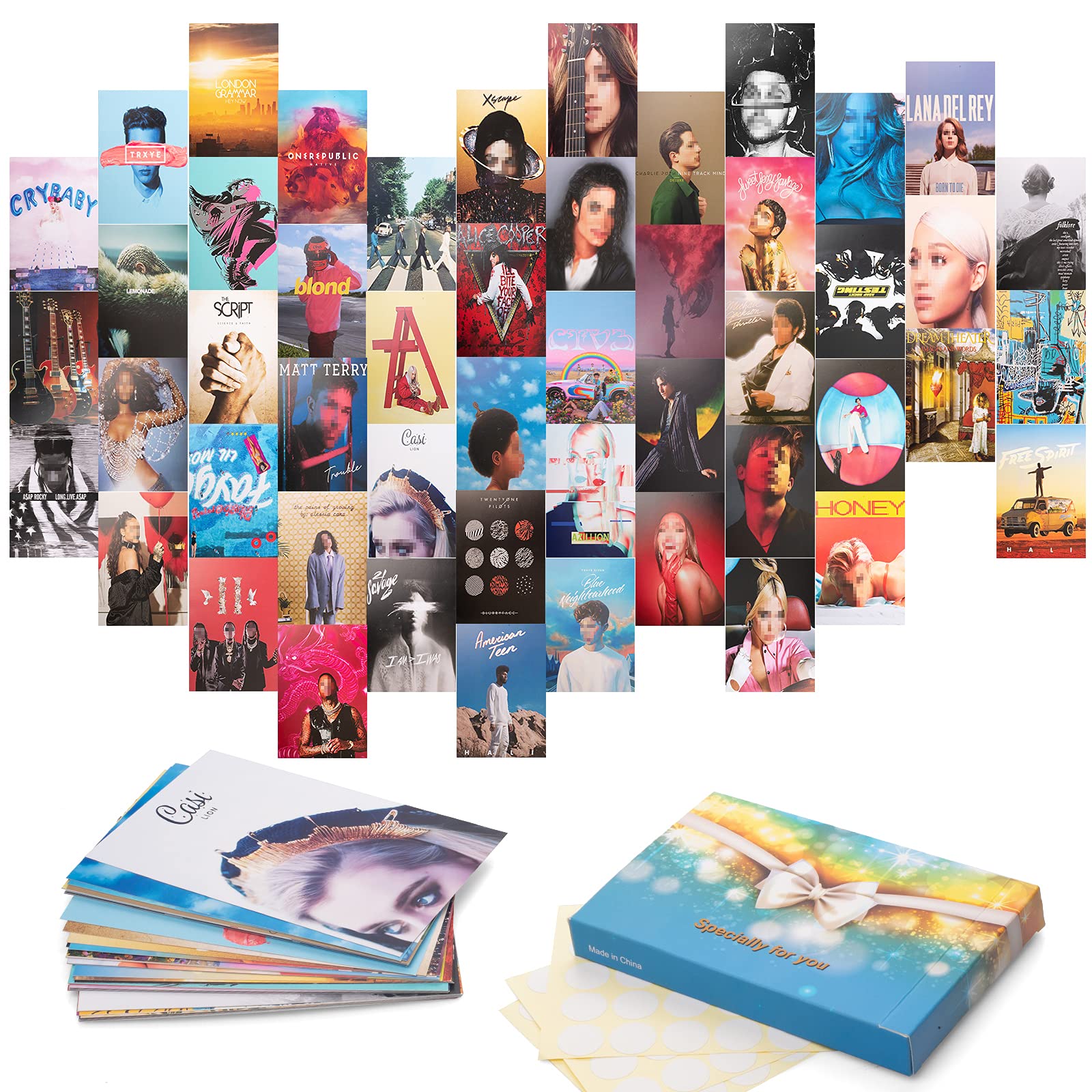 Buy HANAMO Album Cover s Collage Kit, Music s for Room Aesthetic Decor ...