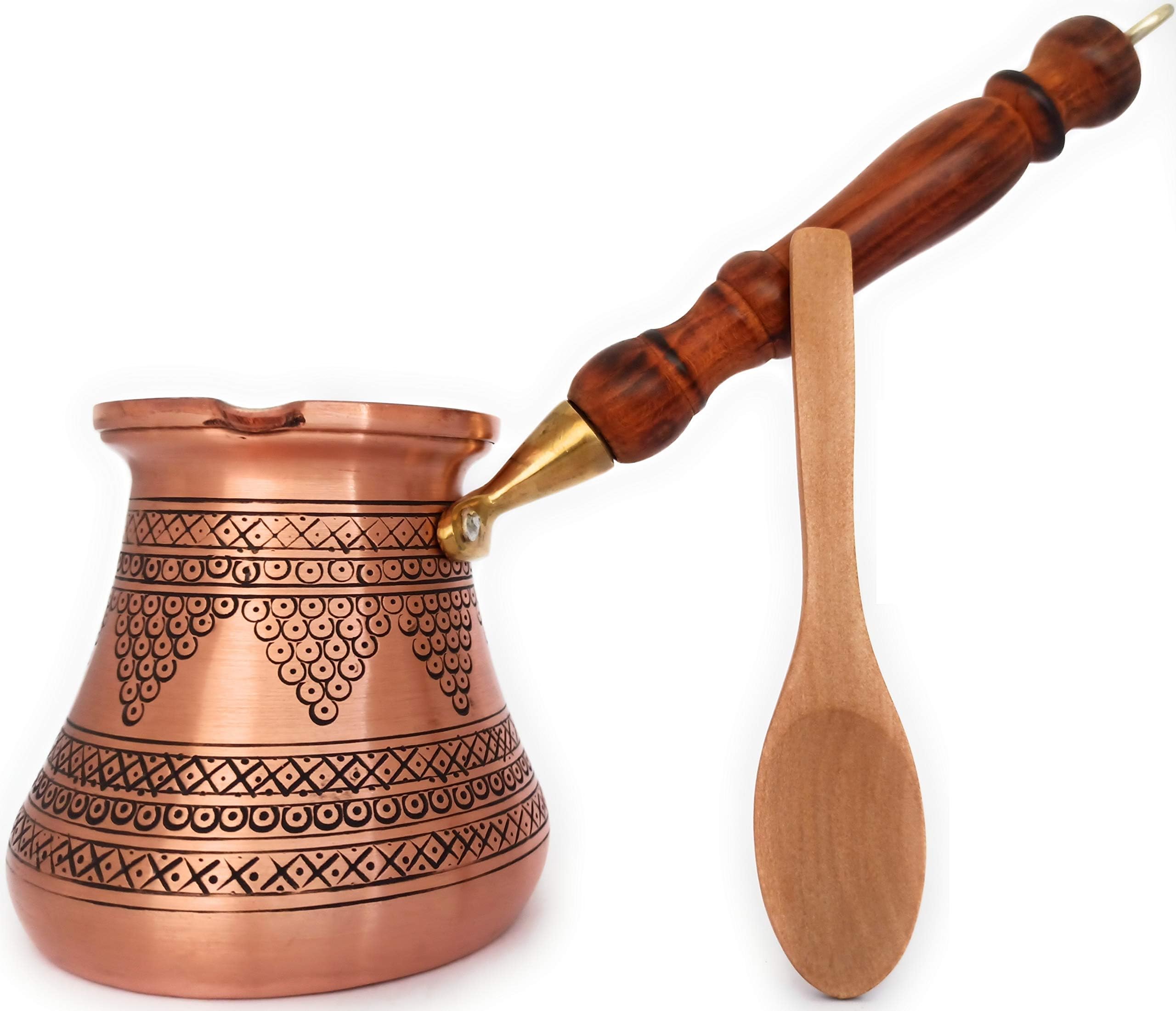 Amazon.com: Cezve Turkish Coffee Maker, 8.5 oz Ibrik, Arabic & Greek ...