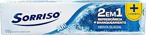 SORRISO Creme Dental 2 em 1 Menta Glacial 120g : Amazon.com.br: Saúde e ...