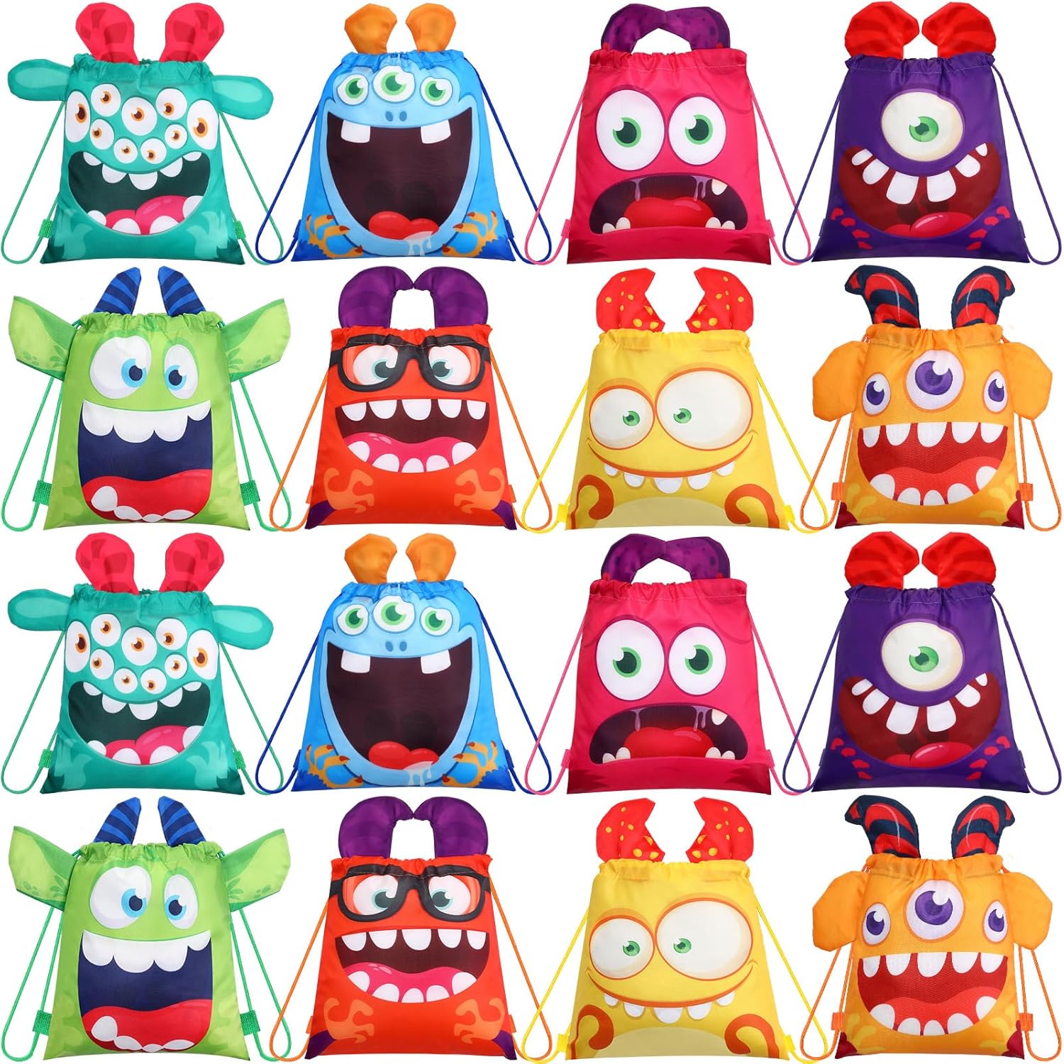 Amazon.com: Hillban 16 Pcs Animal Drawstring Gift Bags String Party ...