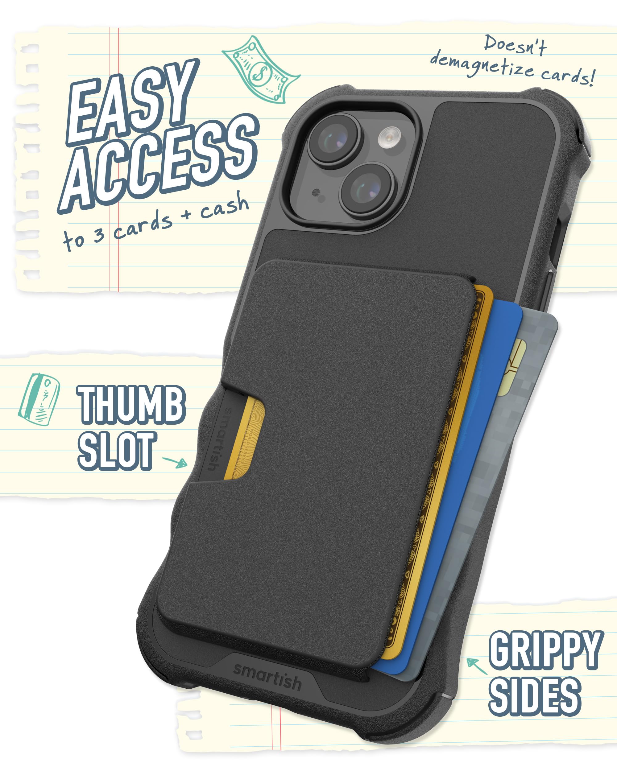 Snapklik.com : Smartish iPhone 15 Protective Case