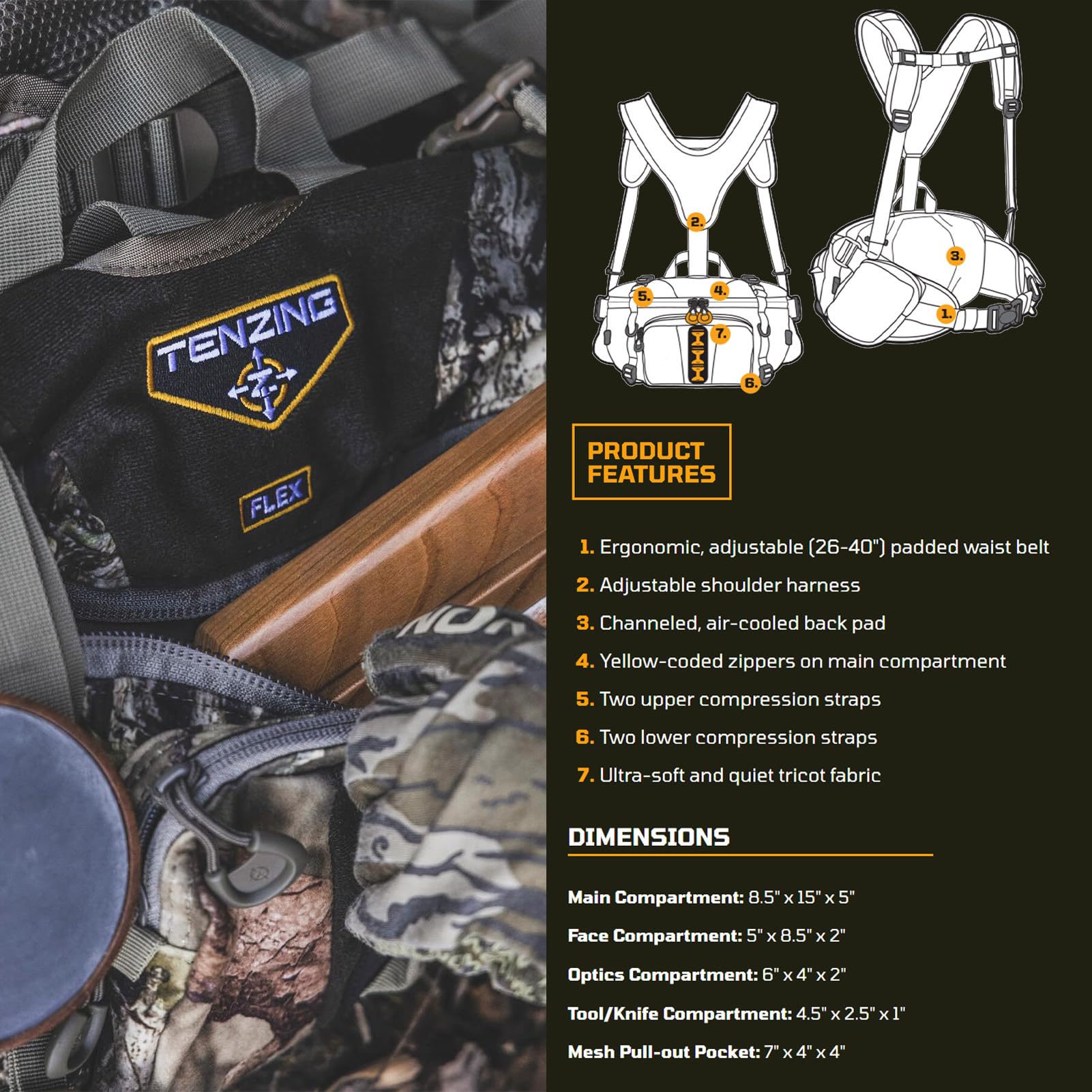 Snapklik.com : Tenzing Flex Lumbar Pack, Mossy Oak Break-Up Country ...