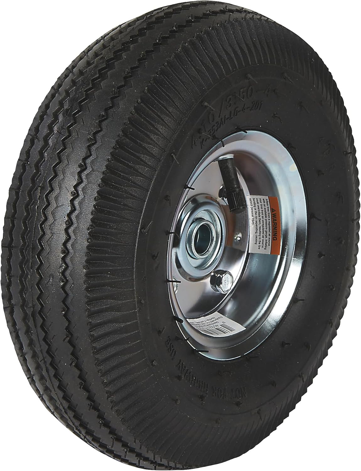 Amazon.com: Ironton 10in. Sawtooth Pneumatic Tire, Tire Size: 4.10/3.50 ...
