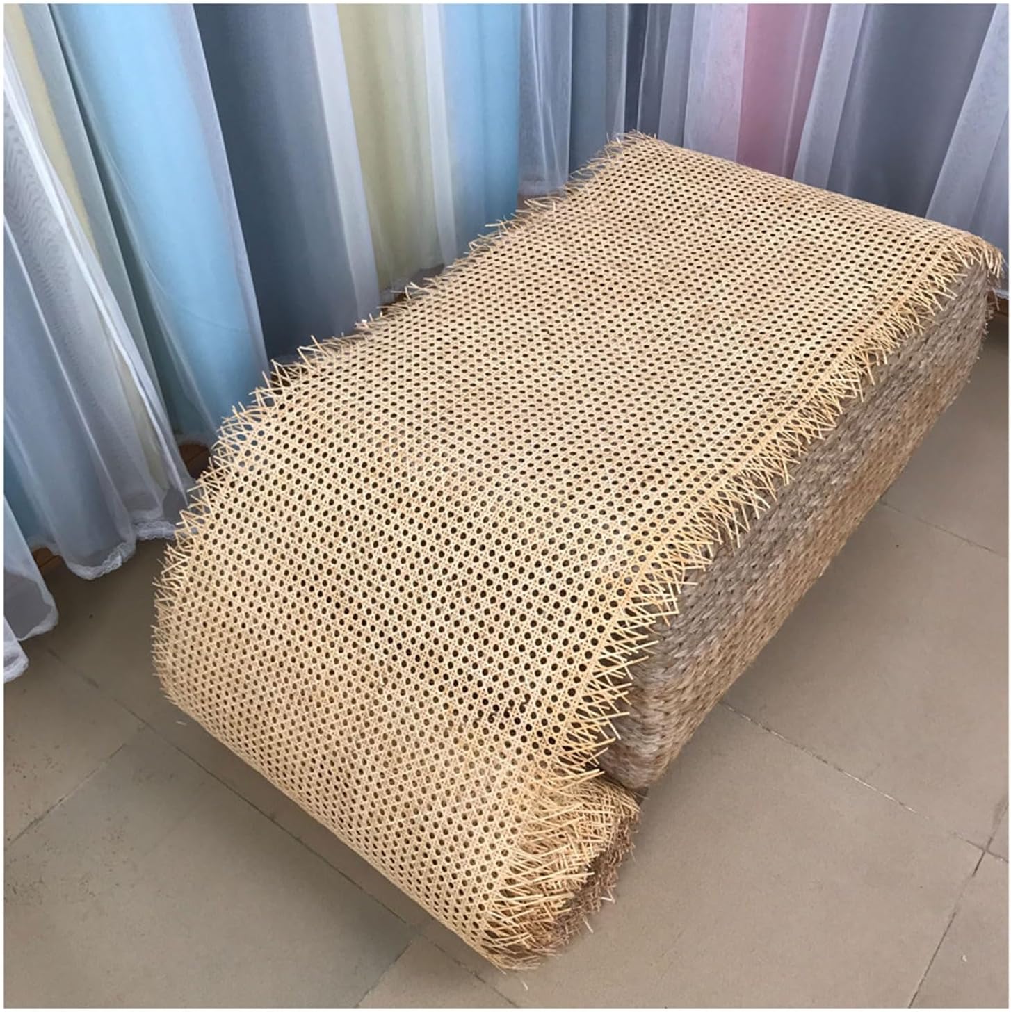 Amazon.com: Natural Cane Rattan Webbing Mesh Roll Woven Open Mesh Cane ...