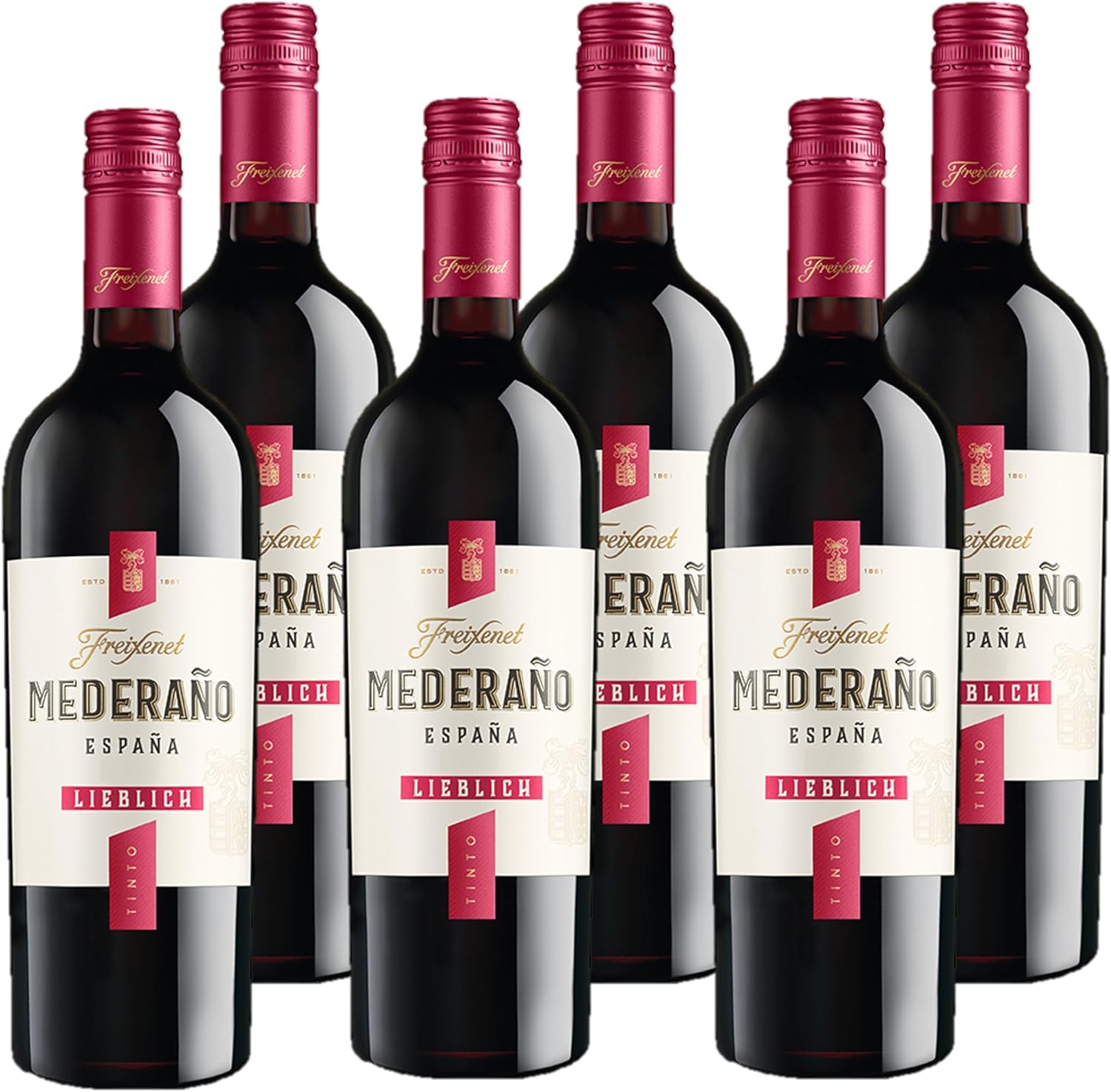 Freixenet Mederaño Tinto Lieblich (6 x 0,75 l) - Lieblicher Rotwein aus ...