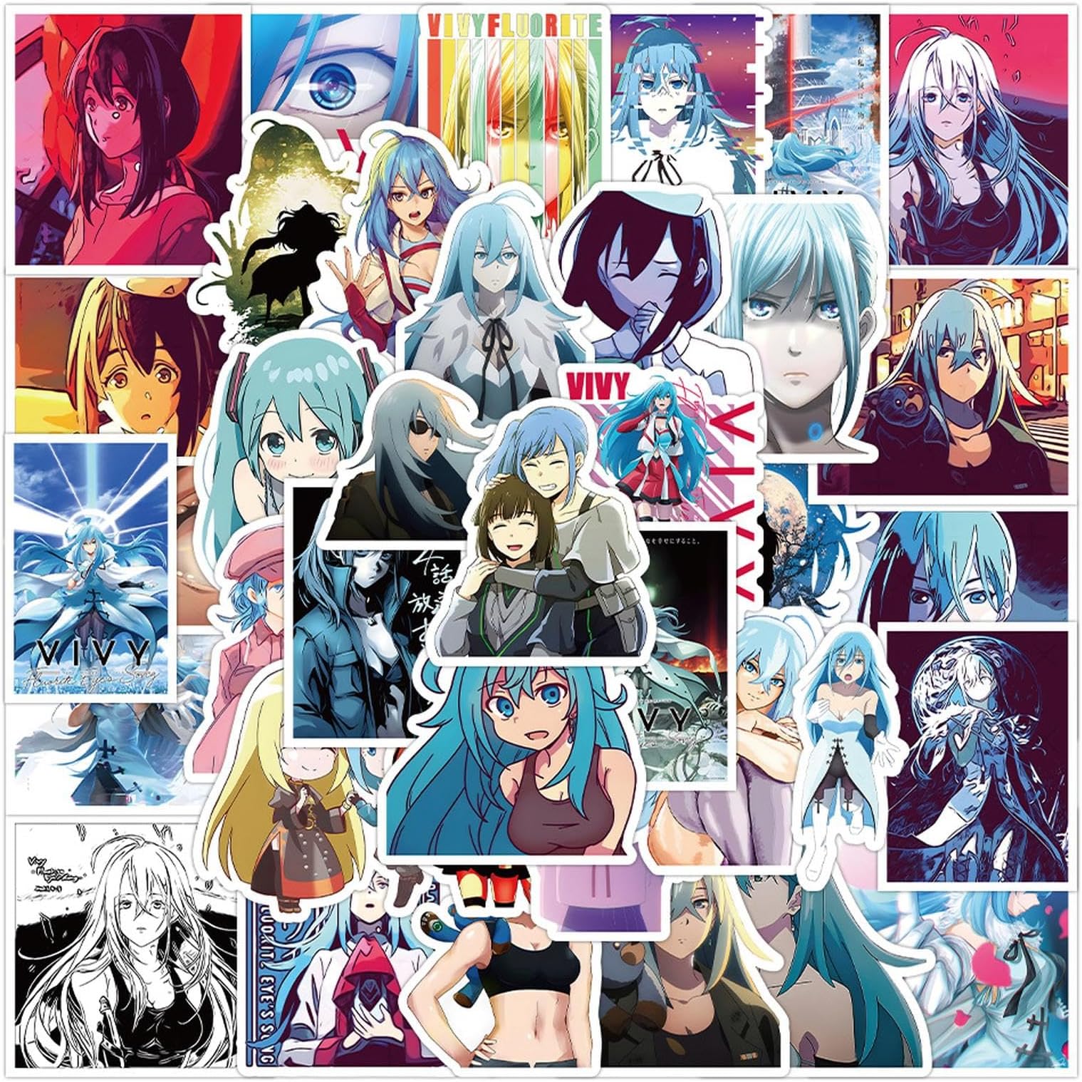 Amazon.com: 50pcs Vivy Fluorite Eye's Song Stickers for Teen Laptops ...