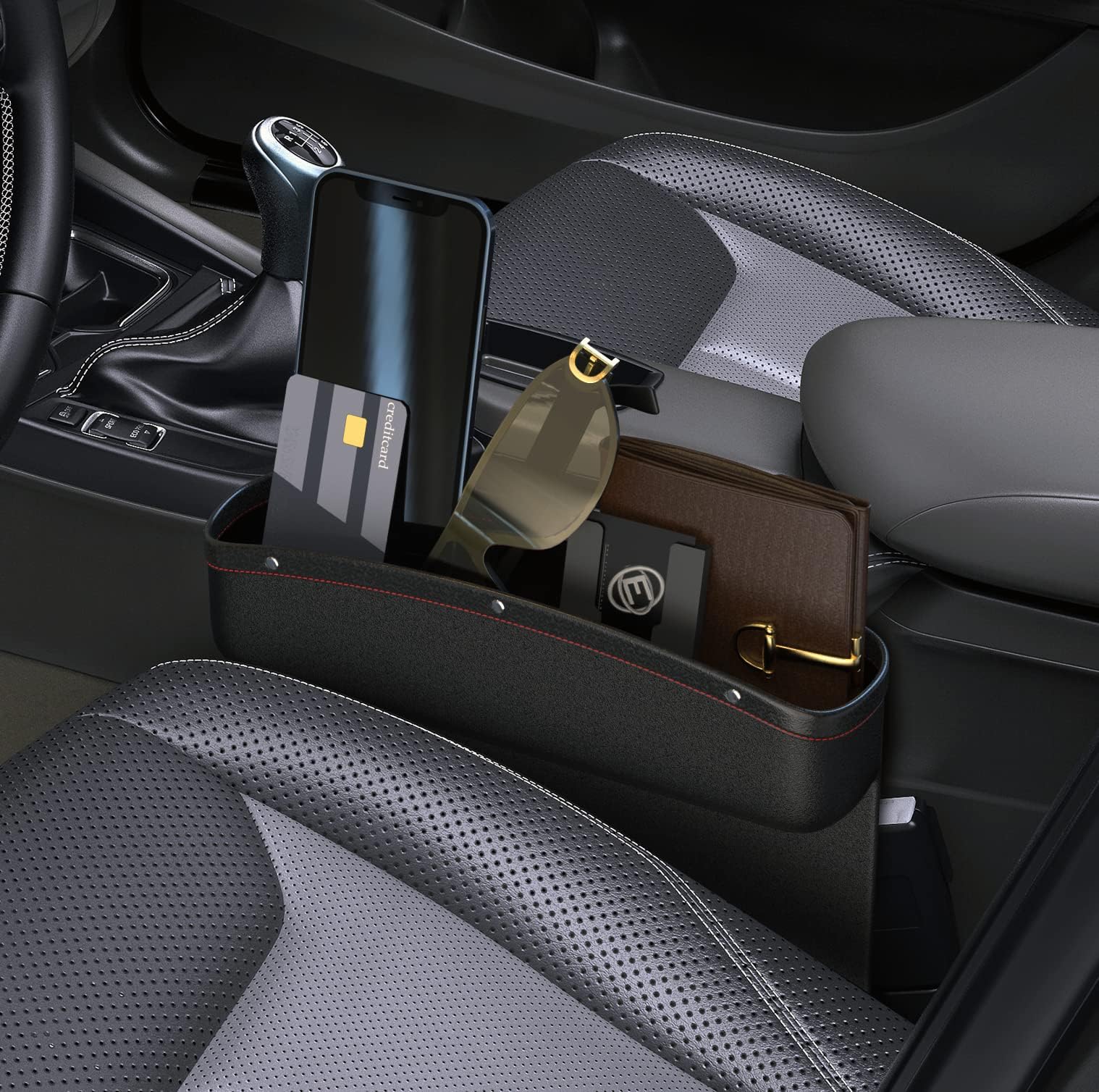 Appucoco Car Side Gap Organizer 1 Pc, Seat Gap Filler Organizer, Side ...