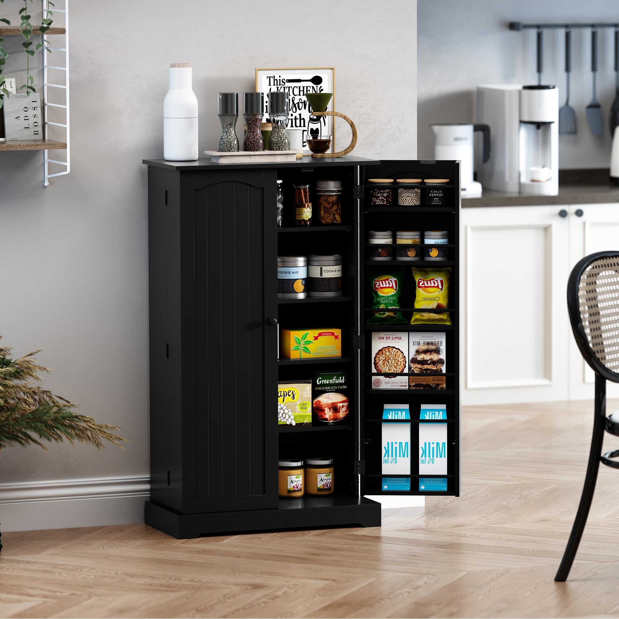 Snapklik.com : ARTPOWER 41" Kitchen Pantry Storage Cabinets,Food Pantry Cabinet