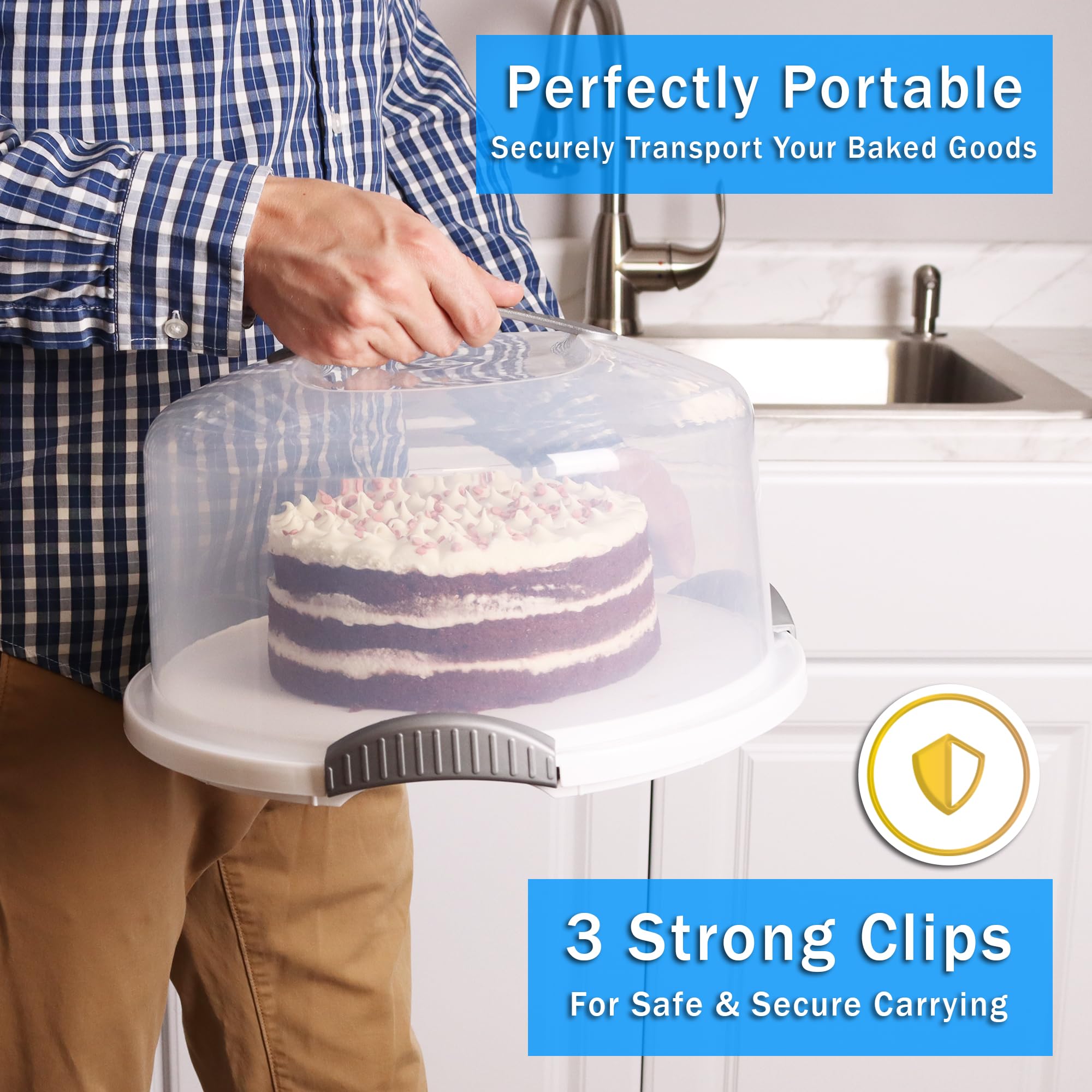 Snapklik.com : Extra Large Cake Carrier/Storage Container