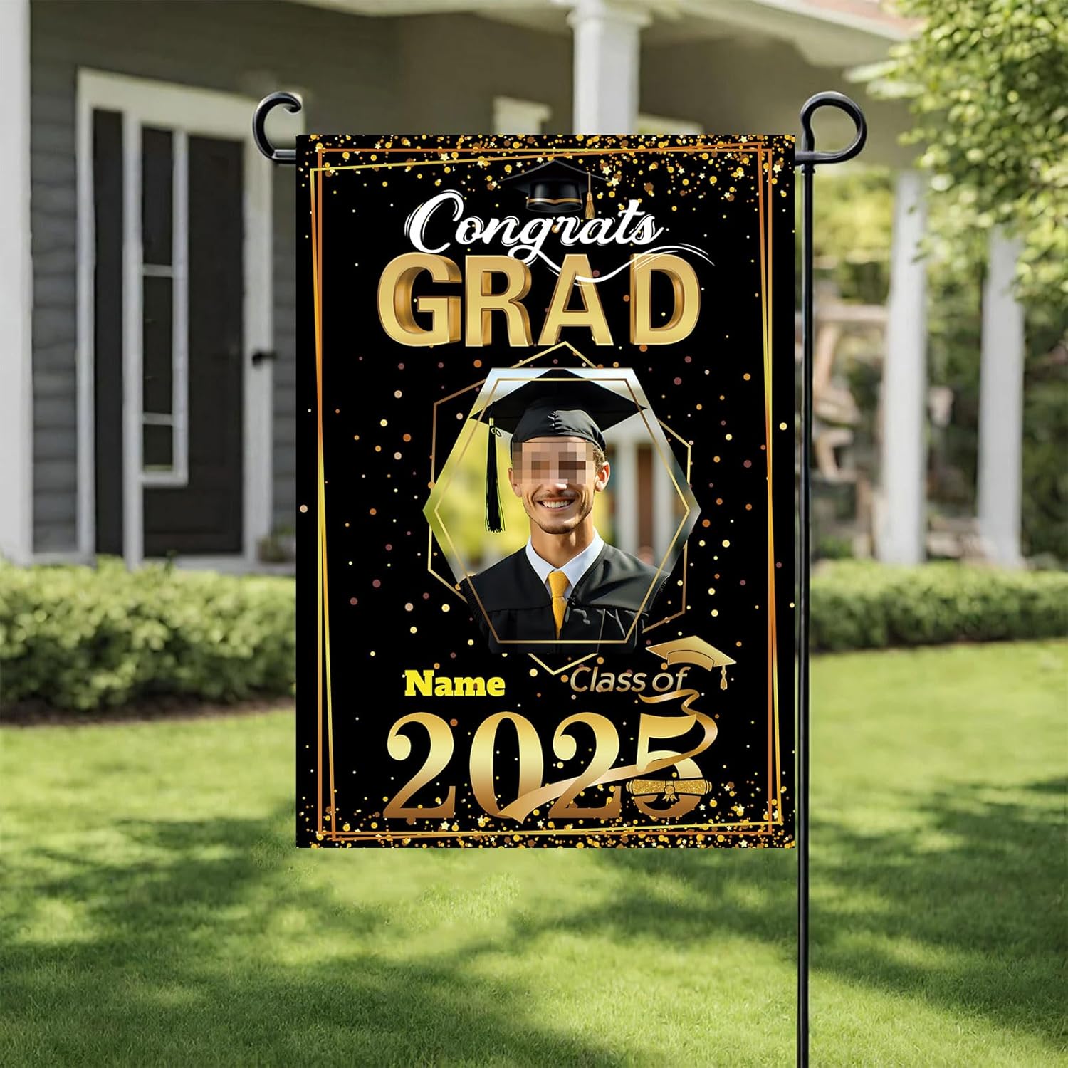 Amazon.com : Dicodes Personalized Graduation Garden Flag 2025 ...