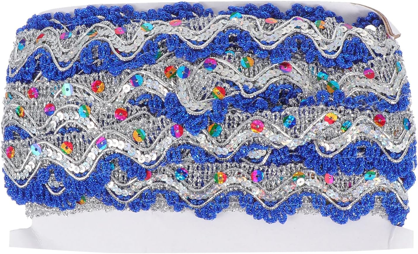 Amazon.com: VILLCASE Three Sequin Lace Pearl Applique, Applique ...