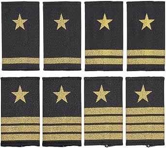 Amazon.com: BENECREAT 4 Pairs 4 Styles Professional Uniform Epaulets ...