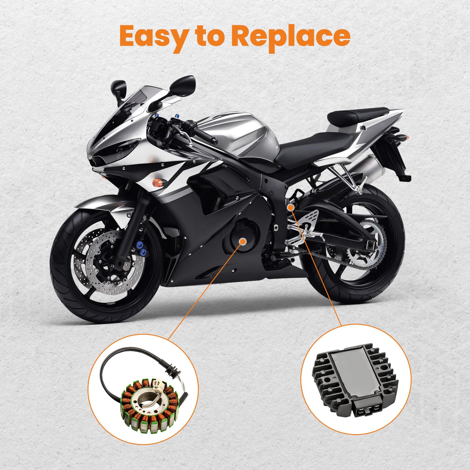 Vroom Rider Medium 1999-2002 Yamaha R6 Ricks Electrics Regulator ...
