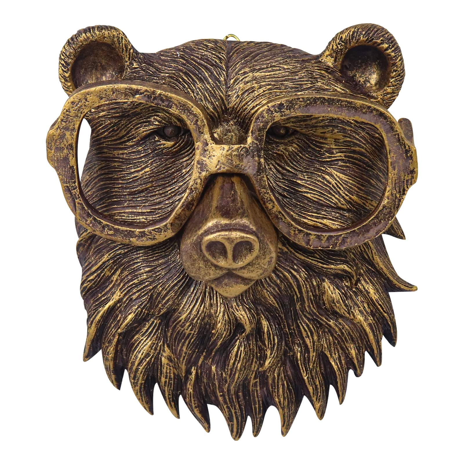 GALER 3D Bear Head Wall Art Mount Ornament, Animal Heads for Wall Art ...