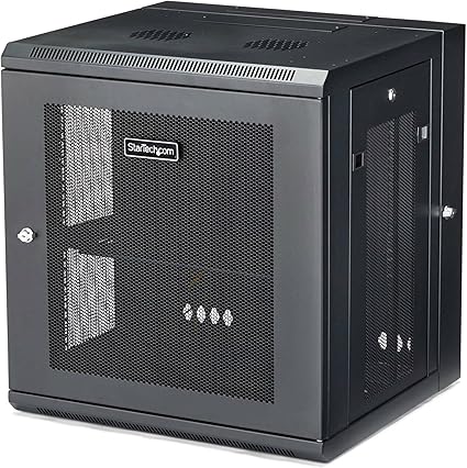Amazon.com: StarTech.com 4-Post 12U Wall Mount Network Cabinet with 1U ...