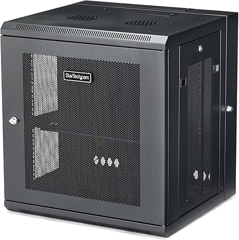 Amazon.com: StarTech.com 4-Post 12U Wall Mount Network Cabinet with 1U ...