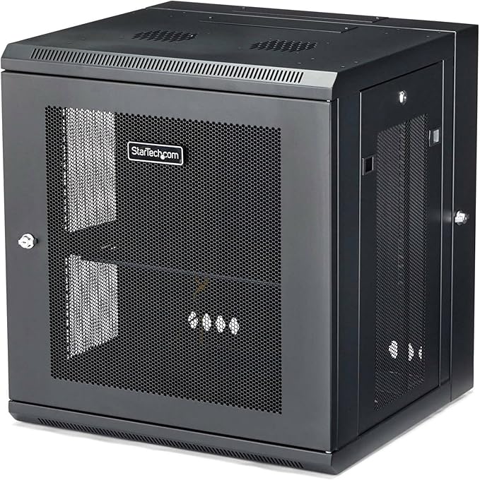 Amazon.com: StarTech.com 4-Post 12U Wall Mount Network Cabinet with 1U ...