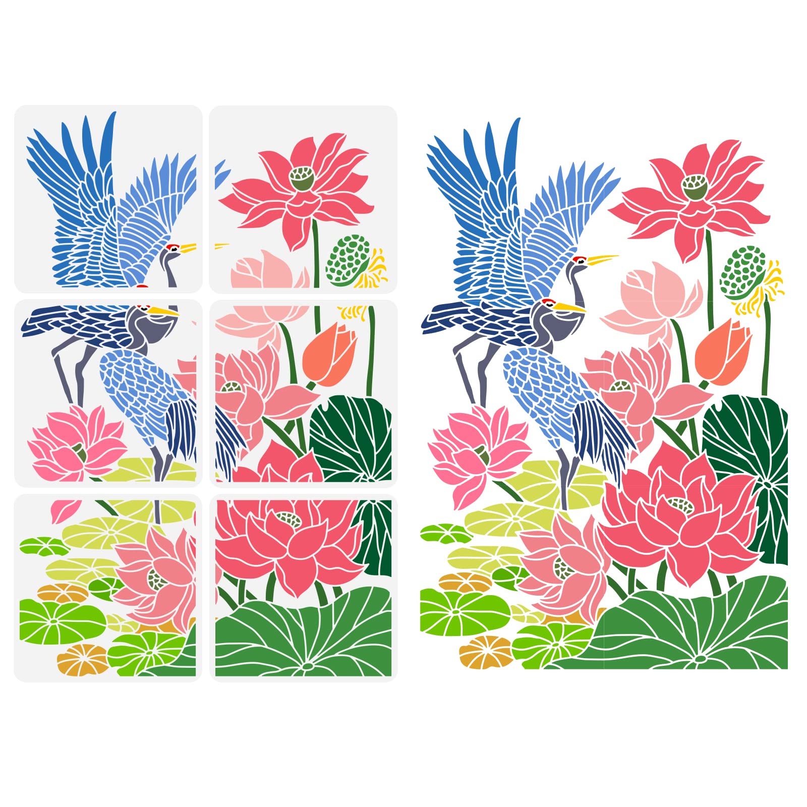 Plantilla De Loto Plantilla De Flor De Loto | PosterMyWall