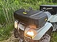 Amazon.com: Black Boar ATV Rear Storage Box & Lounger - ATV Rear Seat w ...