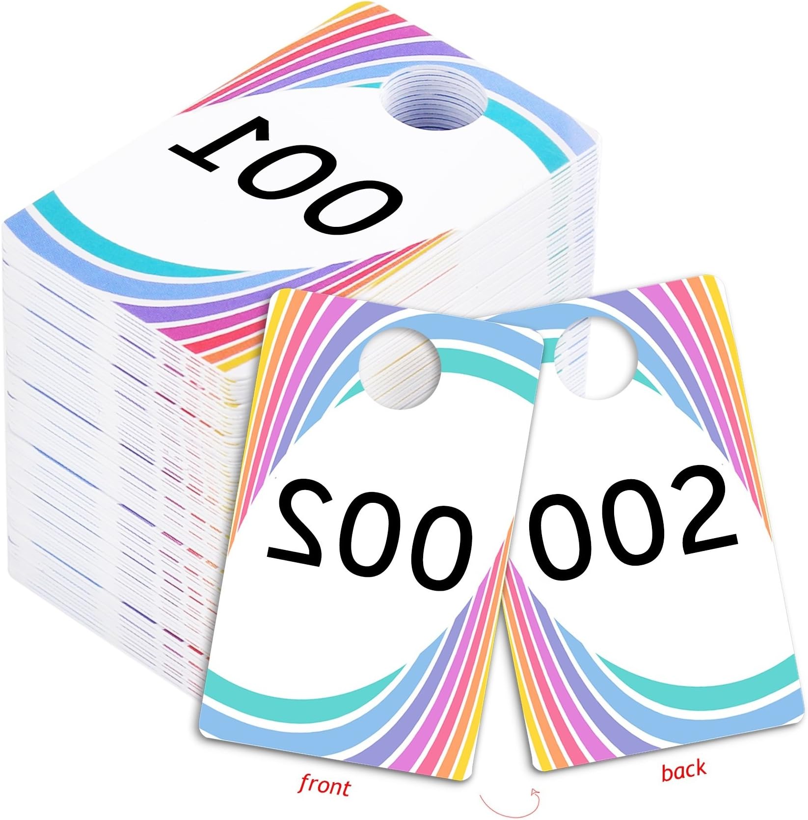 Amazon.com : Live Plastic Number Tags Consecutive Live Number Tag, 1 ...