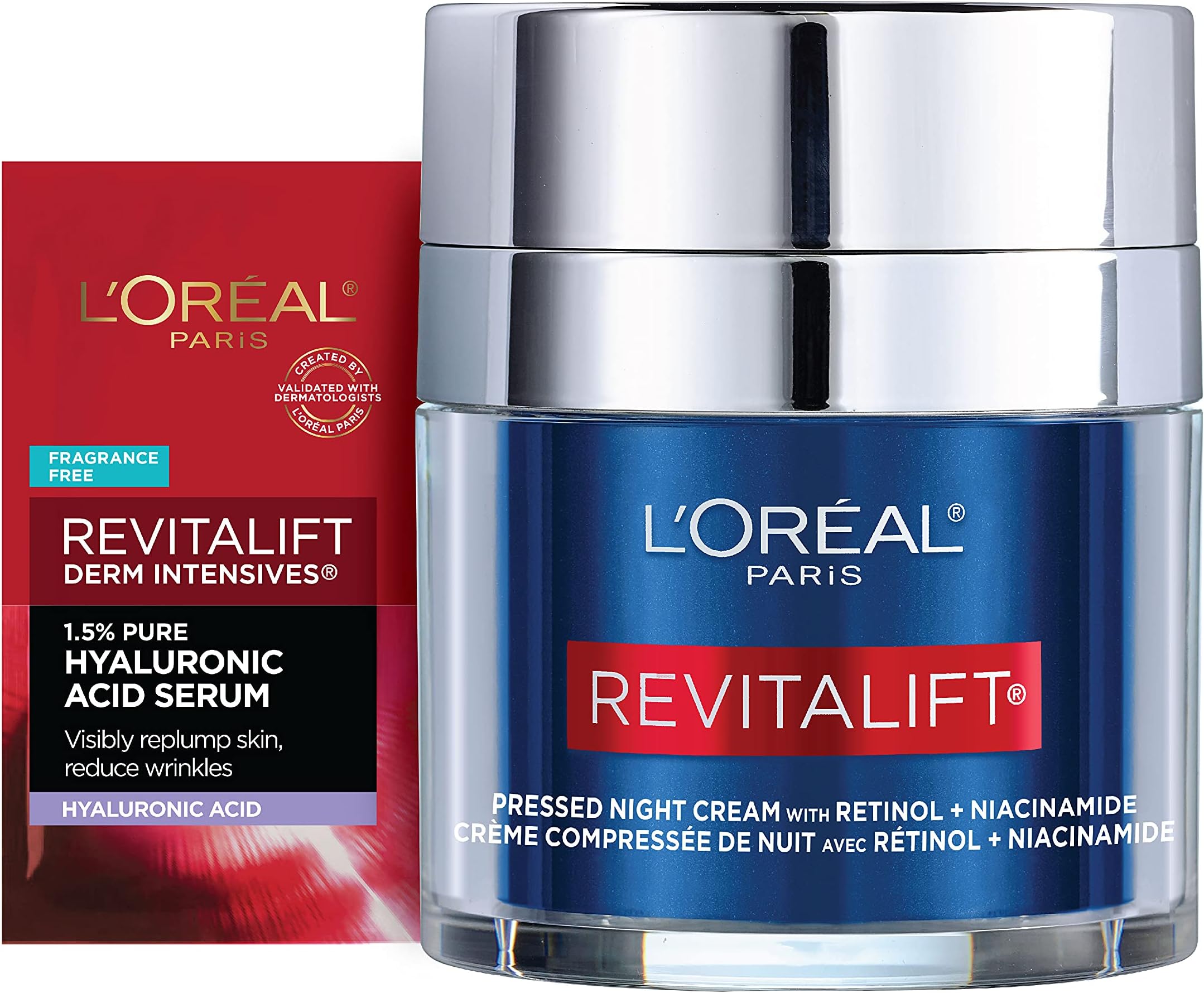 Amazon.com : L'Oreal Paris Revitalift Pressed Night Cream, Retinol ...