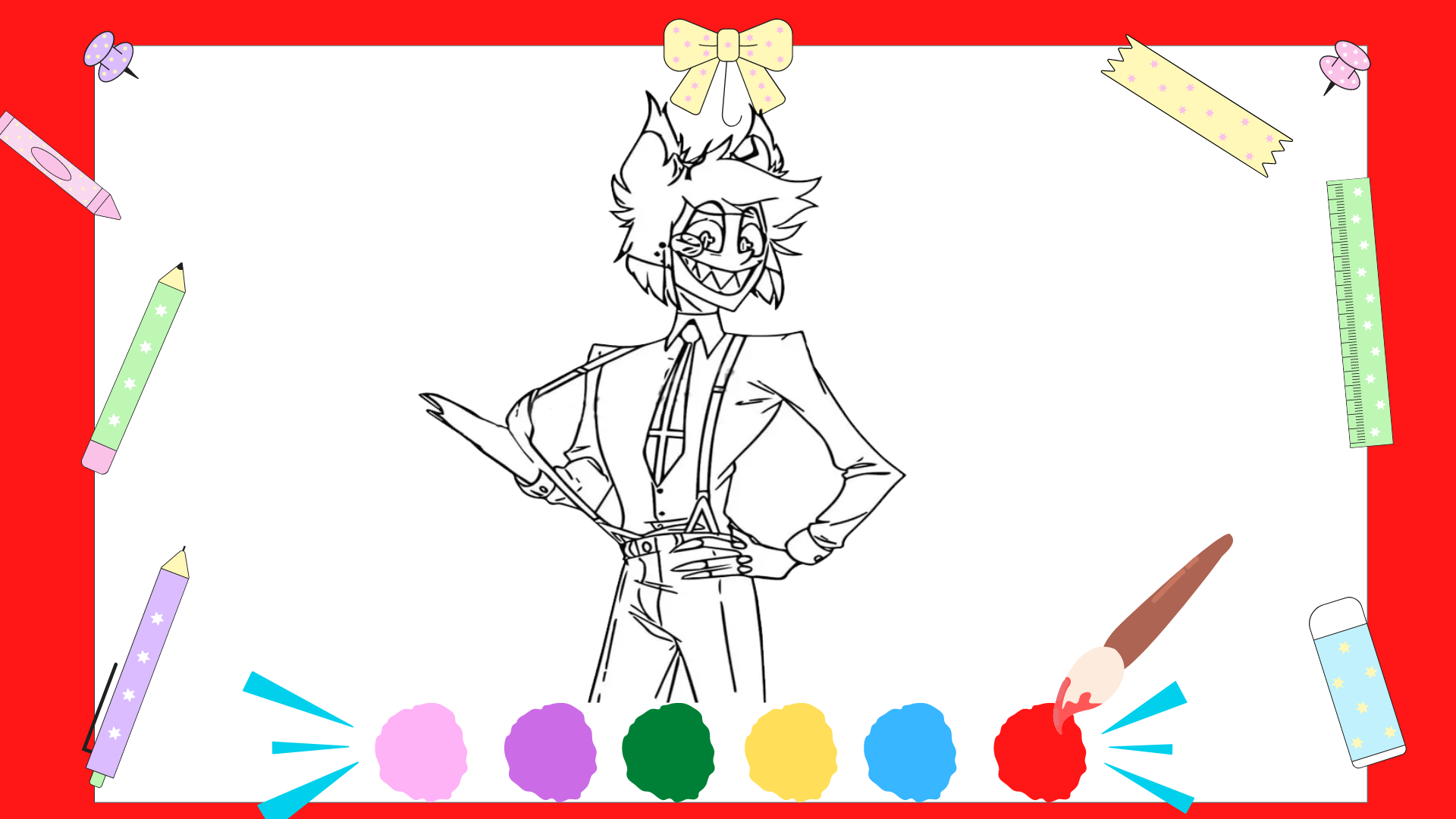 alastor_hazbin coloring hotel game-Amazonアプリストアのアプリ