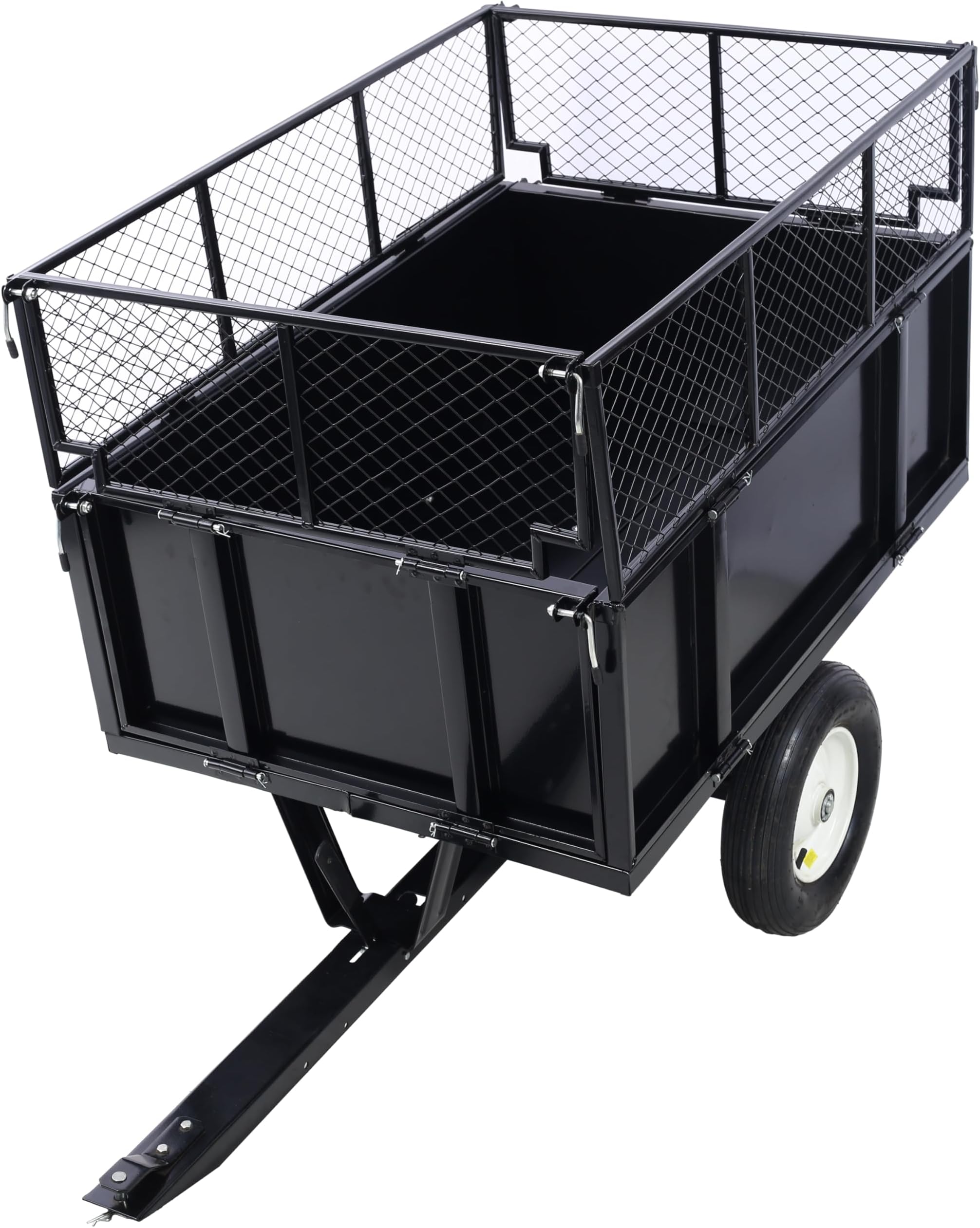 Amazon.com: ATV Trailer Steel Dump Cart, 750lbs 22 Cubic Feet Utility ...
