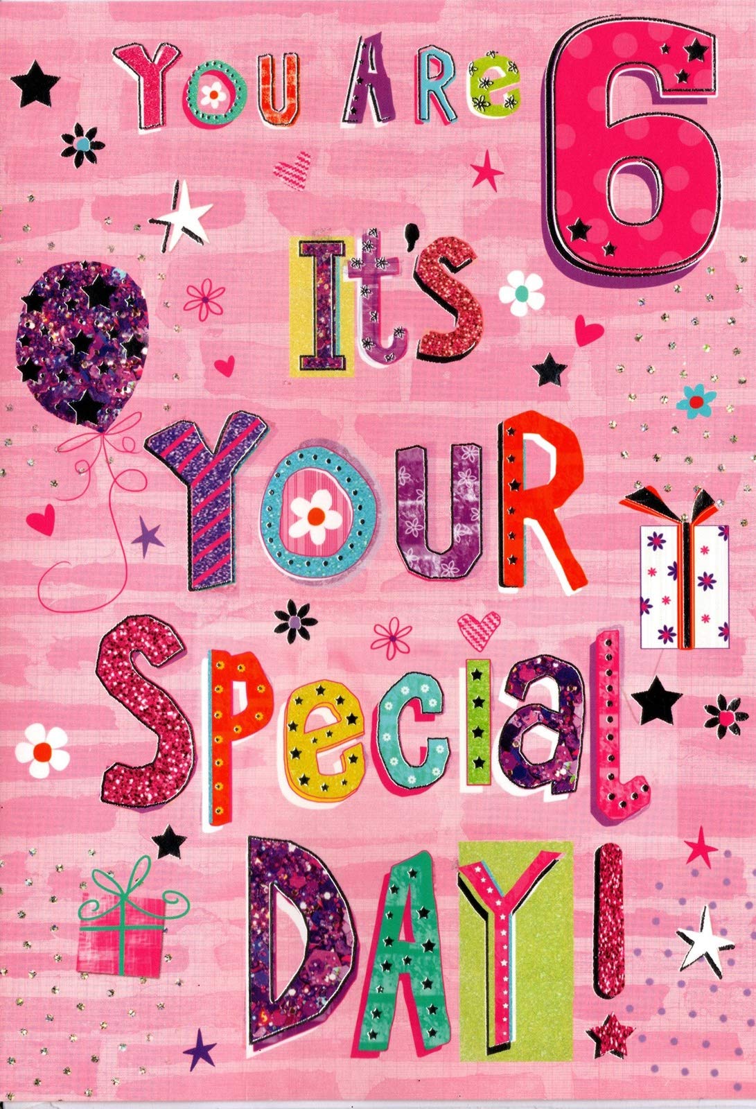 Happy 6th Birthday Card - 6 Today - It's Your Special Day - Fun ...