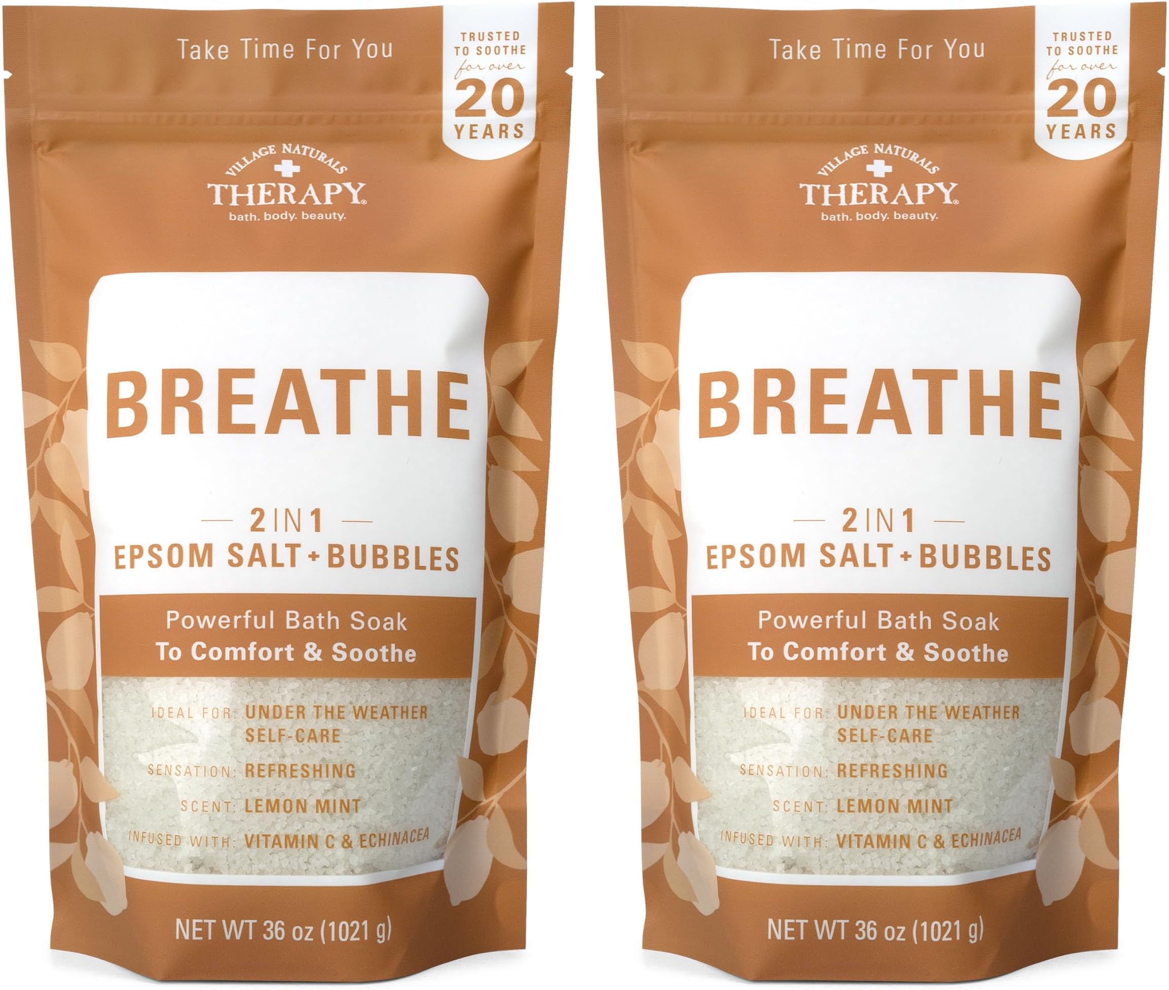 Amazon.com : Village Naturals Breathe Foaming Body Soak, Epsom Salt ...