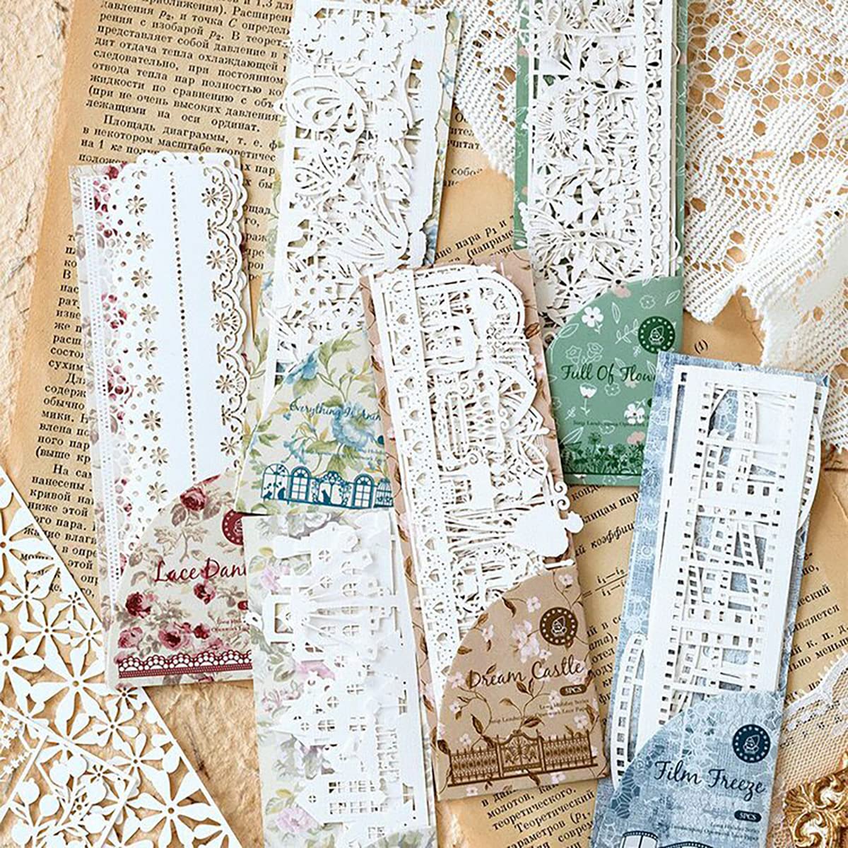 Snapklik.com : MOLNESO 30PCS Thick Lace Border Paper Scrapbook Frames ...