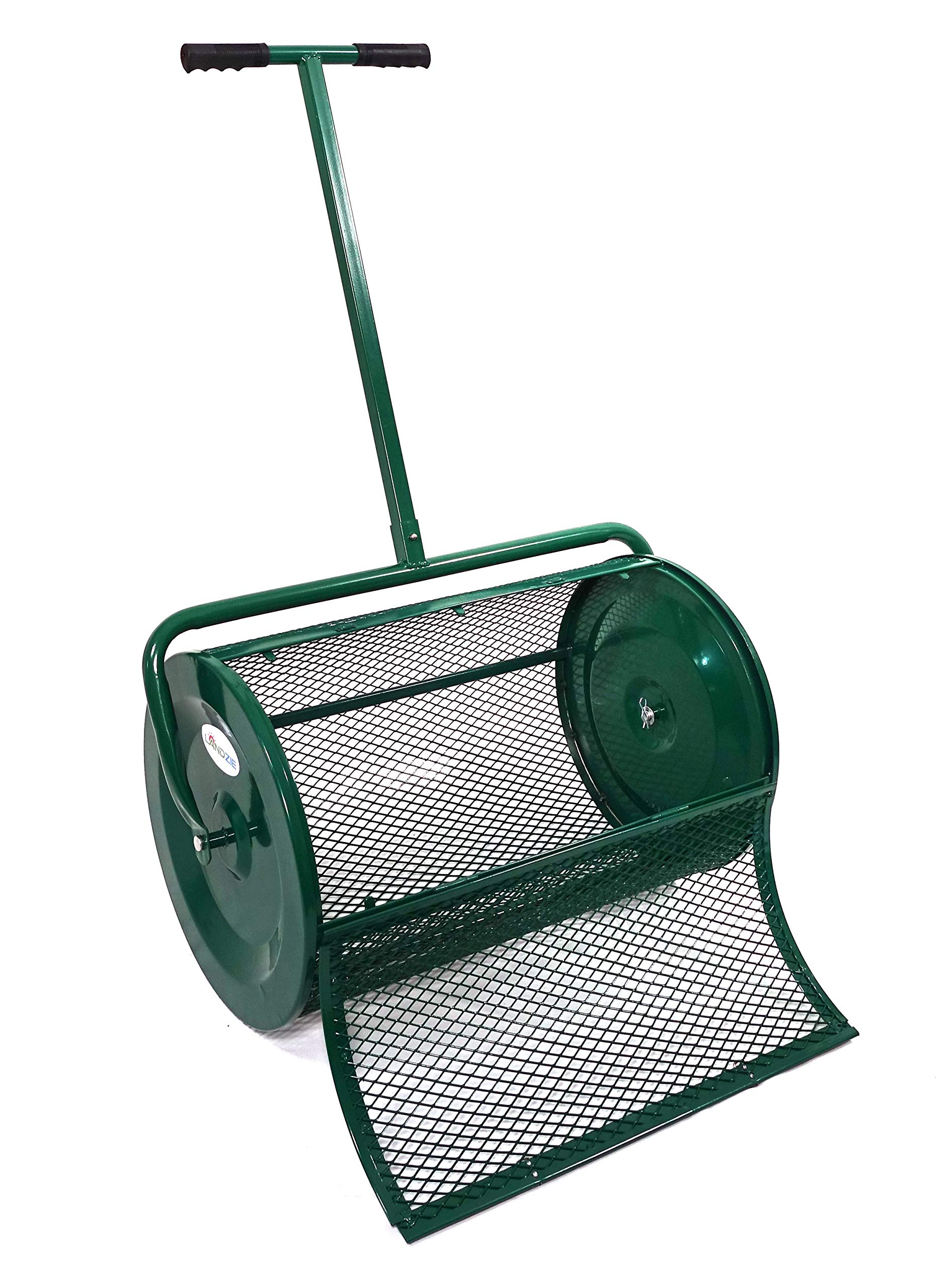 Landzie Lawn & Garden Spreaders - 24 Inch Heavy Duty Metal Mesh Basket ...