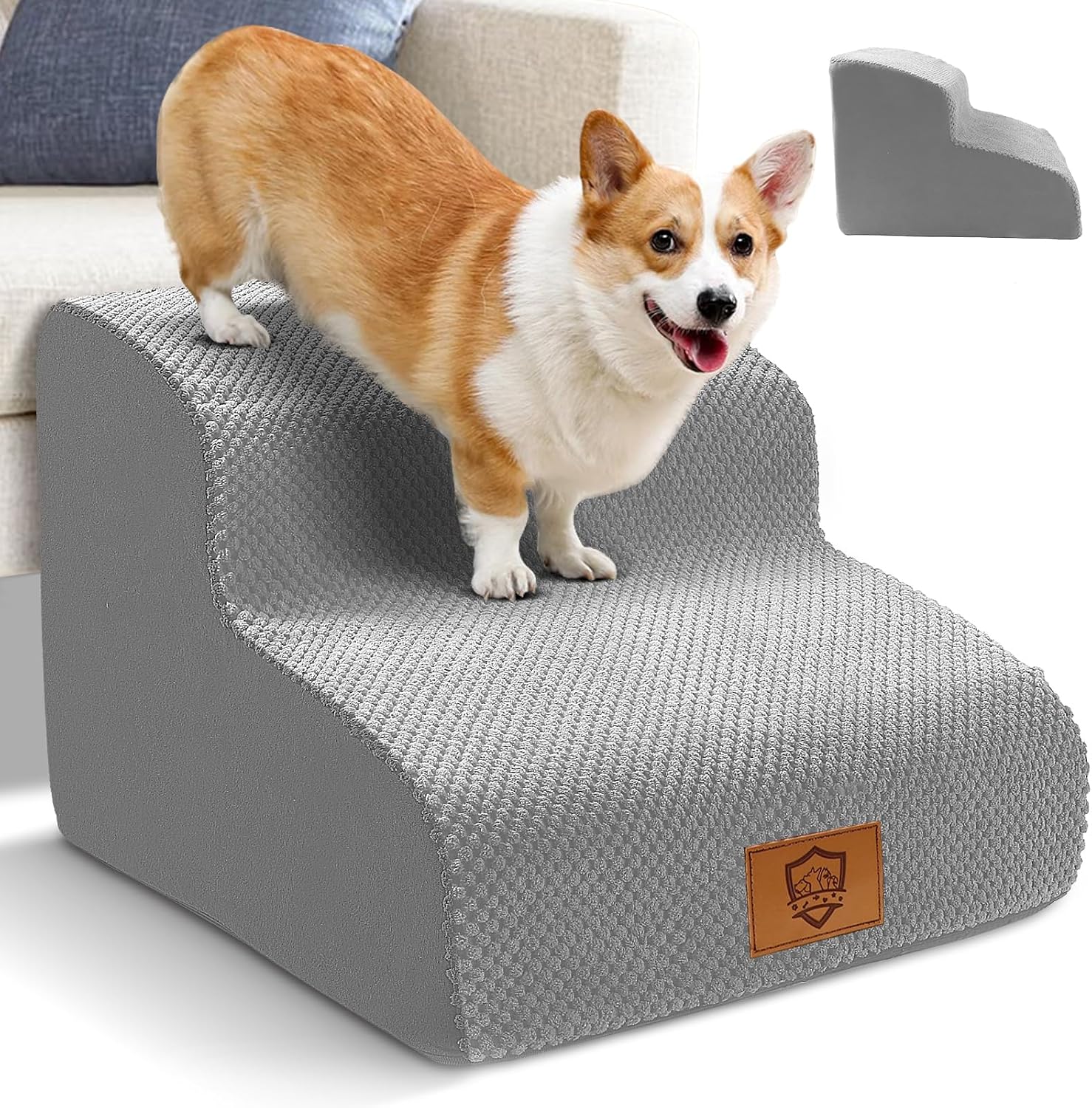 Myiosus Dog Steps for Bed, Non-Slip Dog Steps Stairs for Small Dogs ...