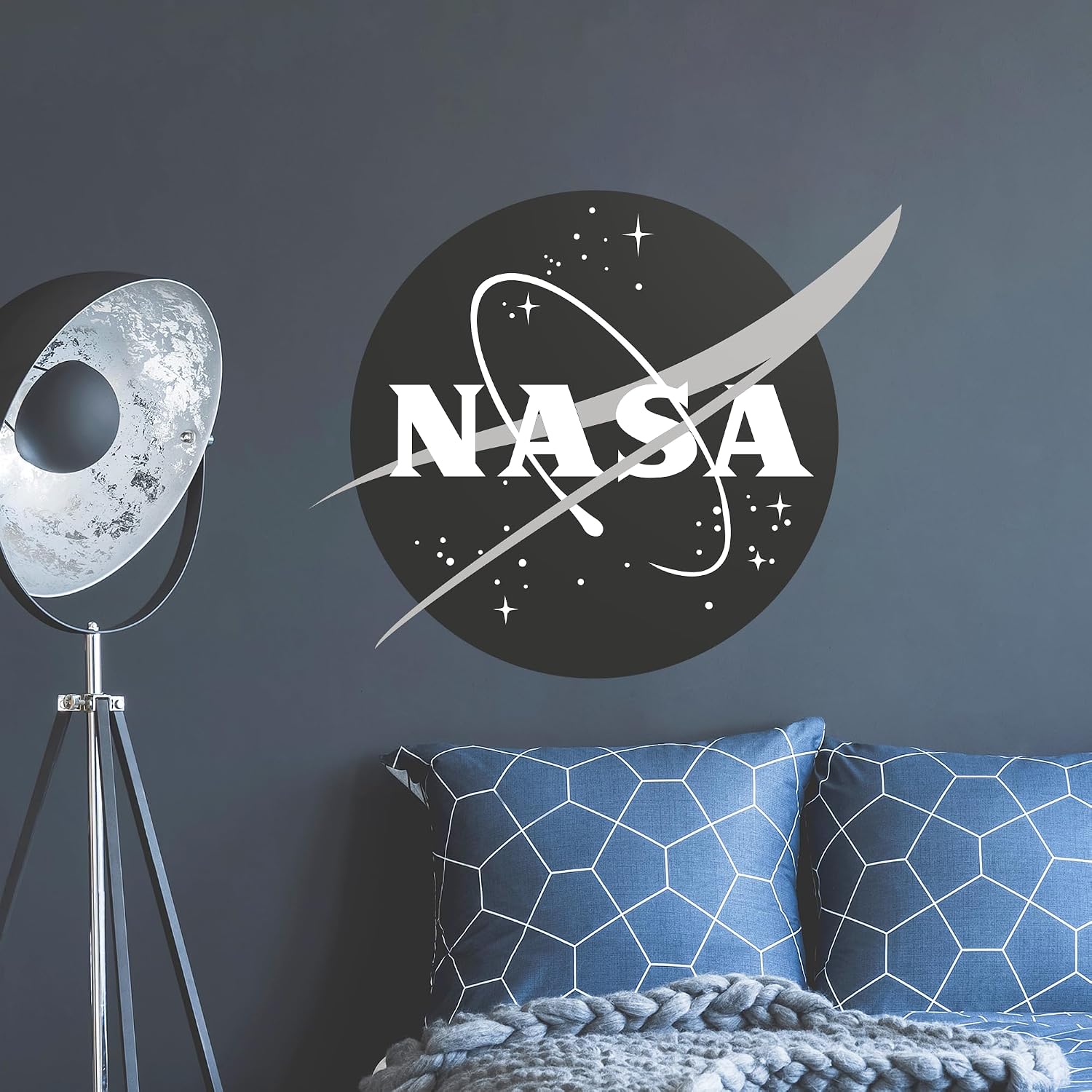 Amazon.com: EGD NASA Logo Wall Decor I Space Decor for Boys Room I NASA ...