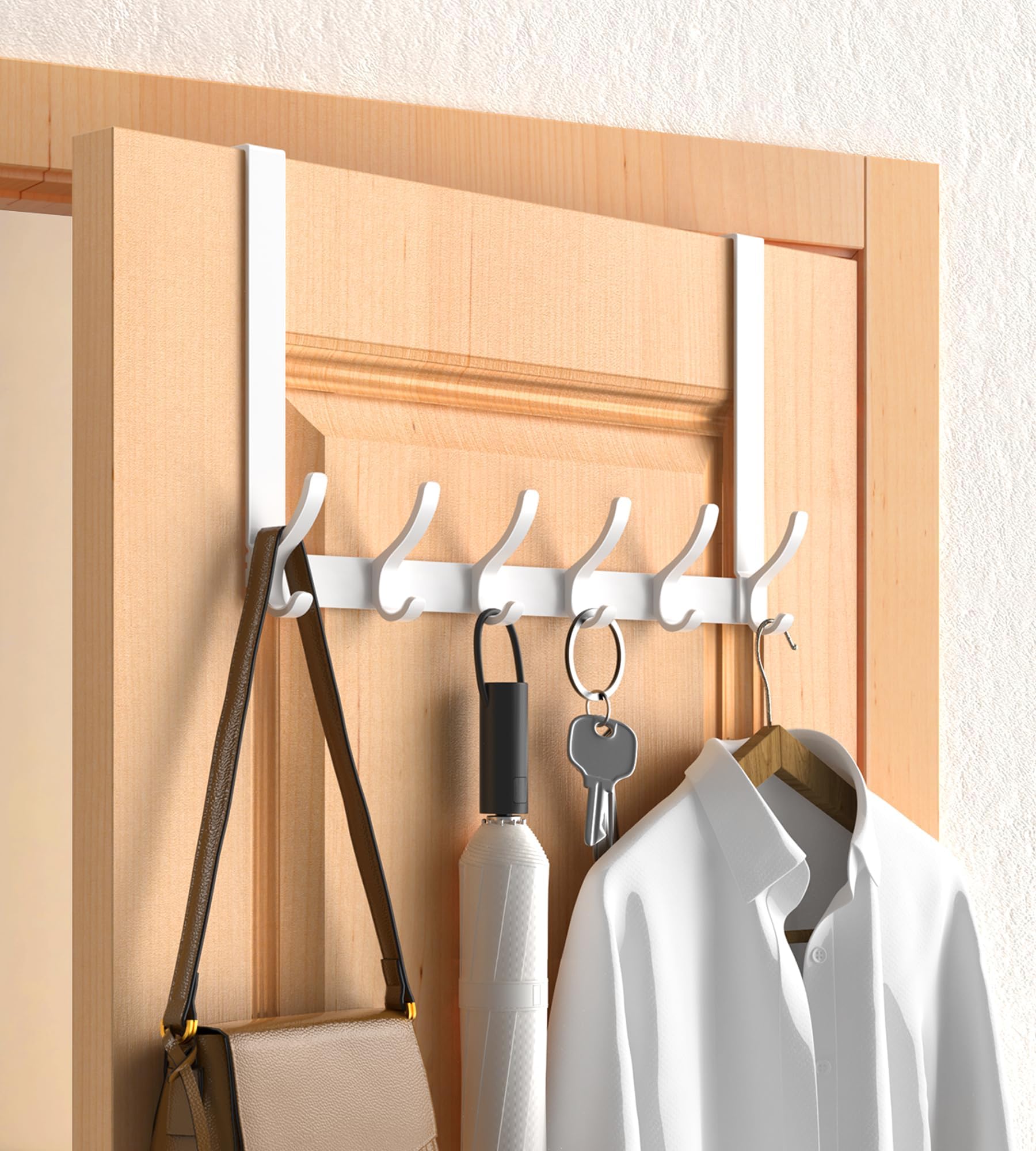 Amazon.com: CHAUNCEY HOME Over The Door Hooks Hanger with 11" Extended ...