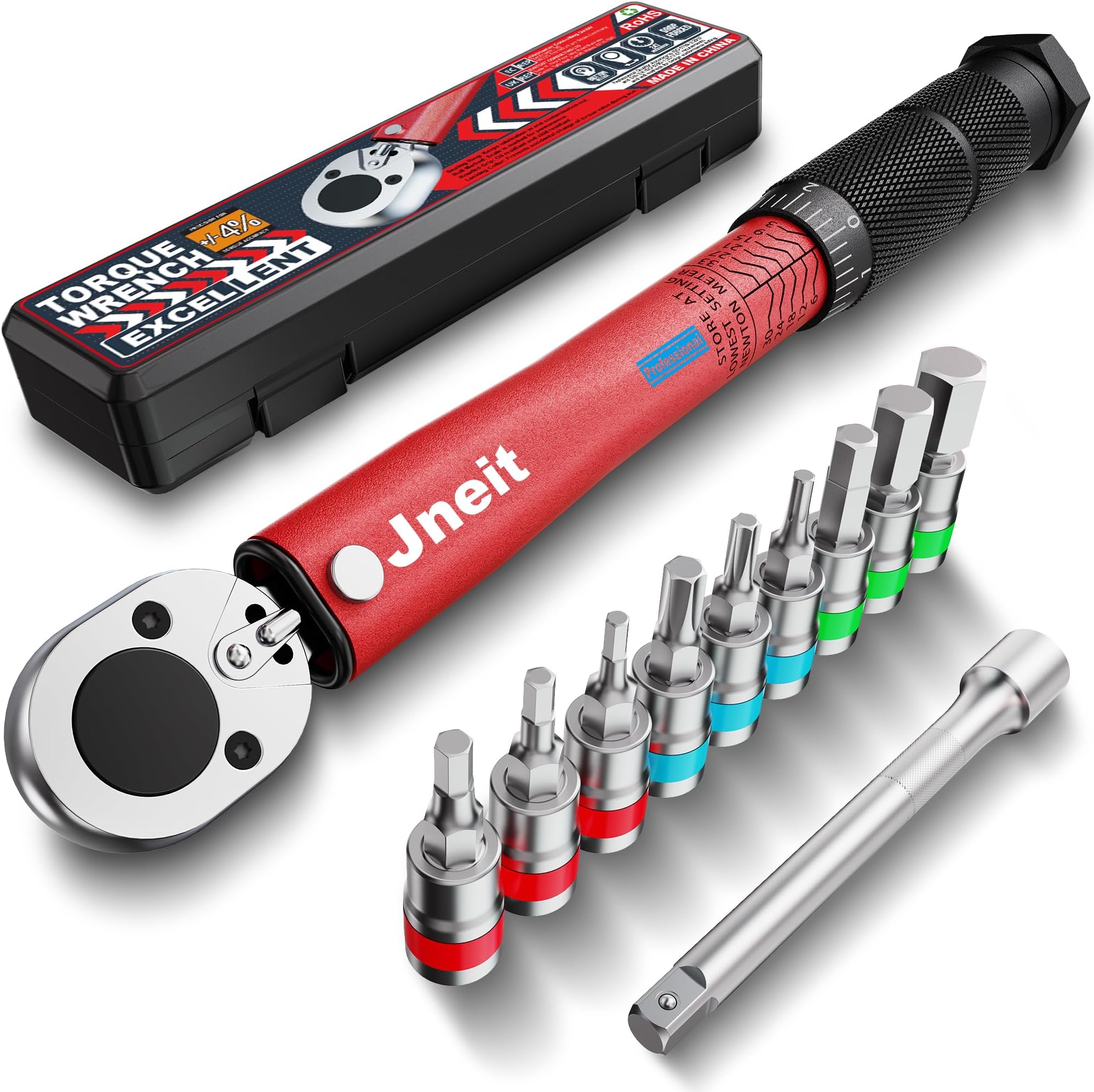 Amazon.co.jp: BIKE HAND YC-637+Bits Bicycle Torque Wrench Set, Drive ...