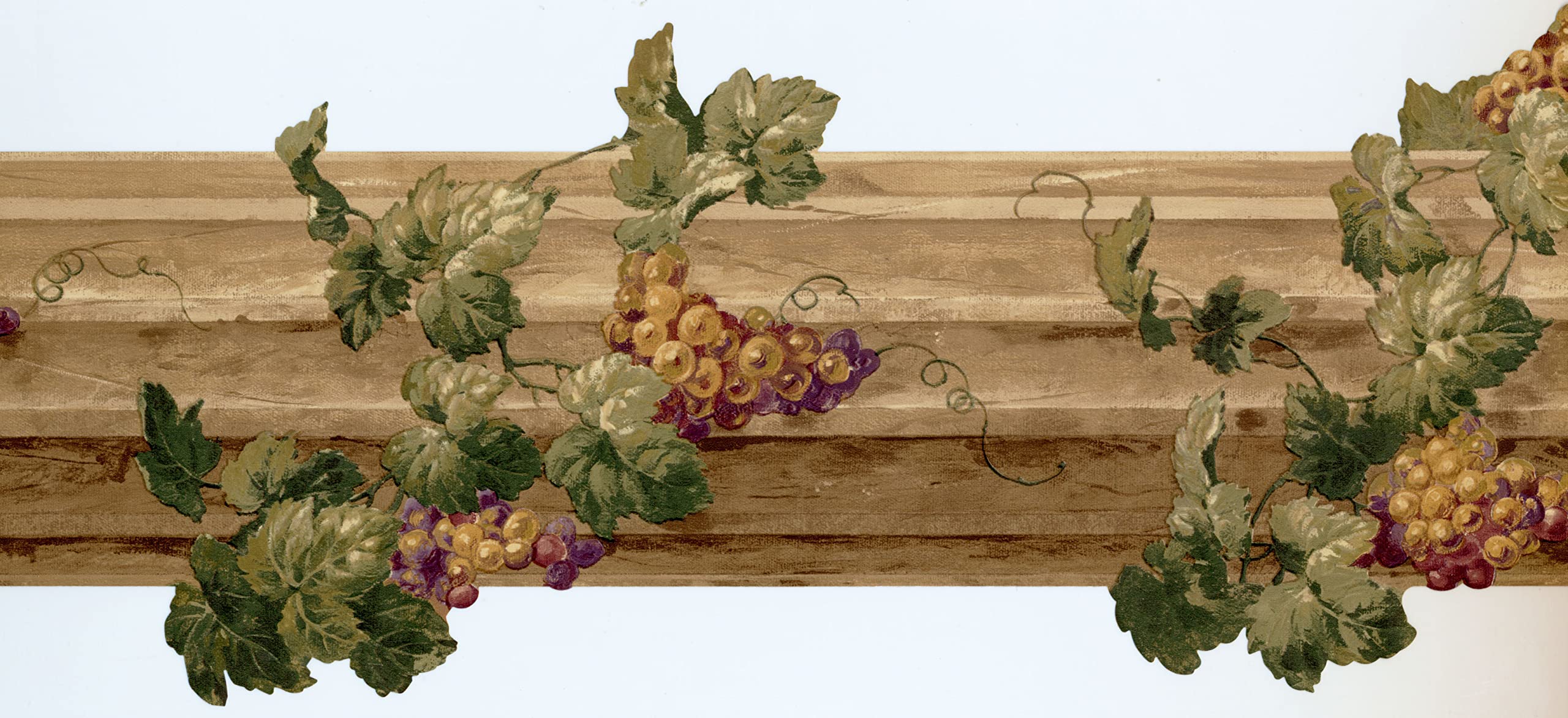 Grapes Wallpaper Border Peel And Stick Wallpaper Border Fruits Green